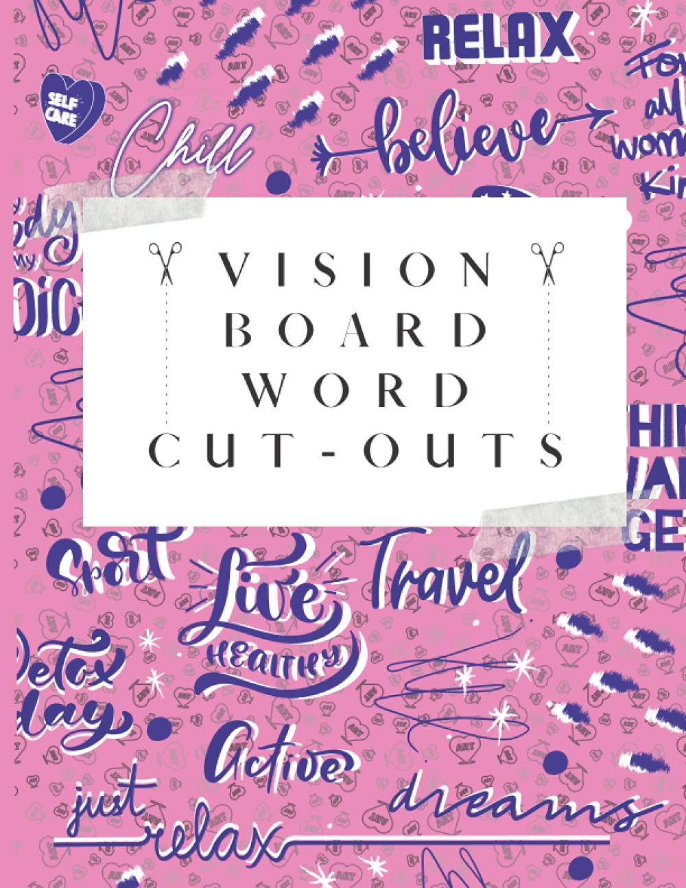 Vision Board Word Cut Outs Inspirational Clip Art Text Quotes ...
