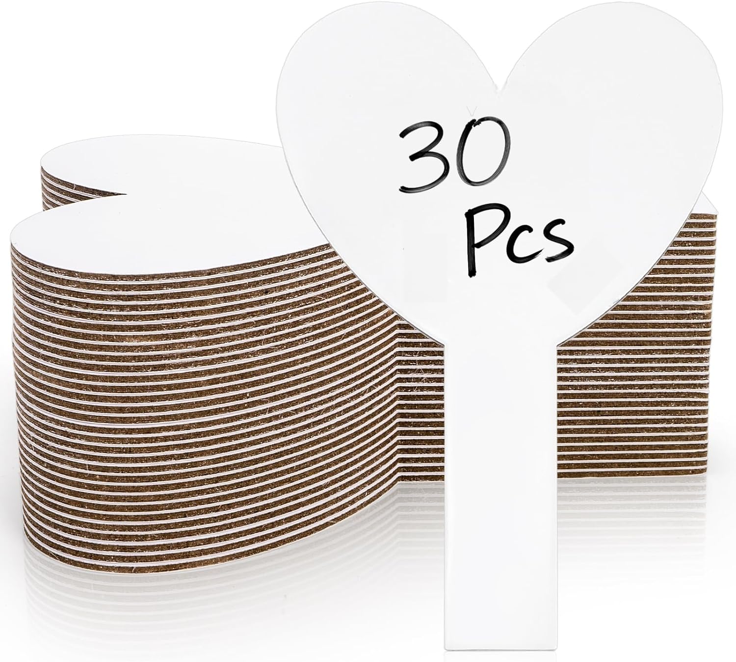 Amazon.com : Cididu 30 Pack Dry Erase Answer Paddle, Mini Heart Shape ...