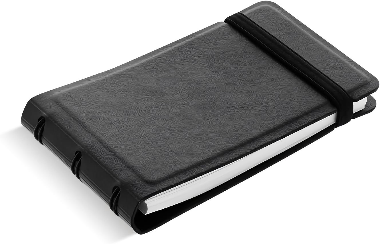 Filofax 115022 Carnet de note A4 avec feuille repositionnable Noir ...
