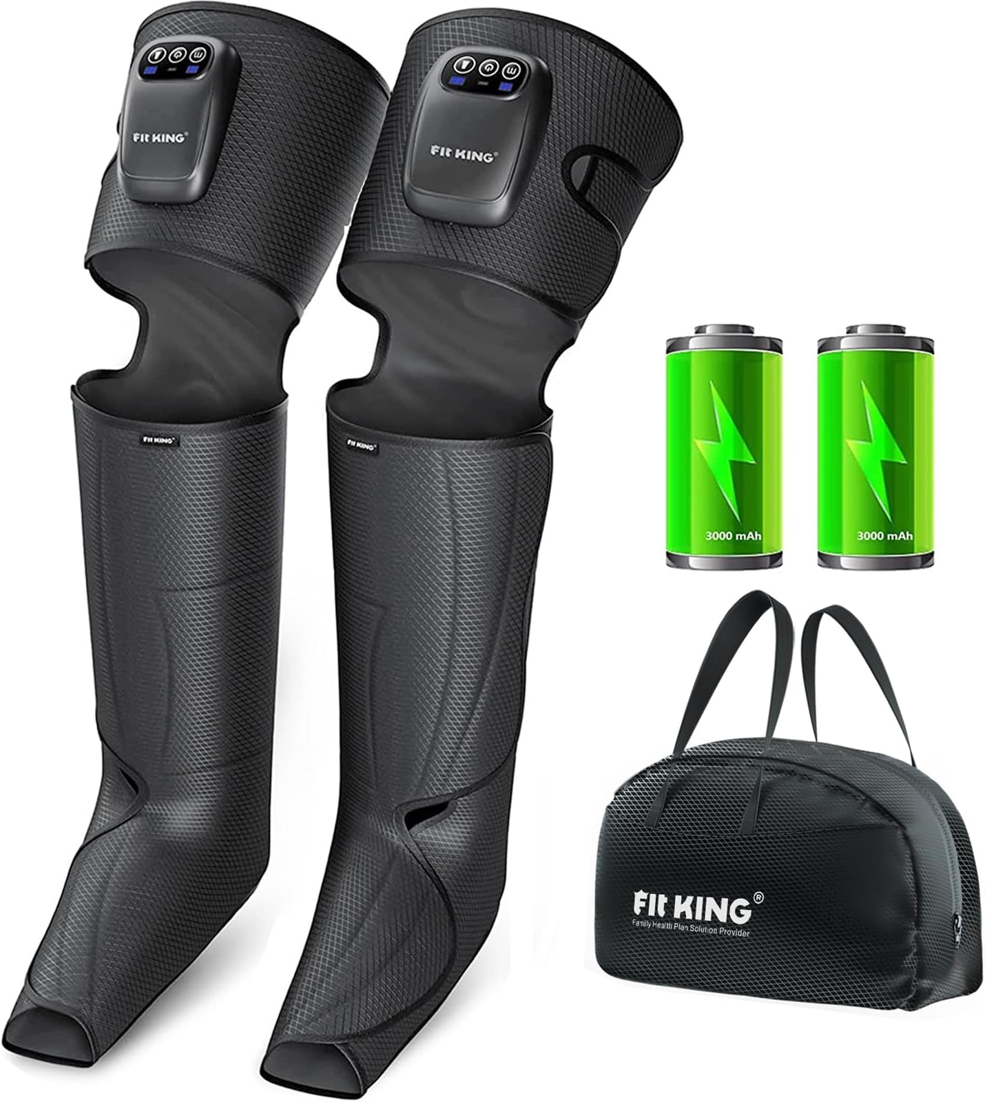 Amazon.com: FIT KING Cordless Full Leg Massager Compression Boots ...