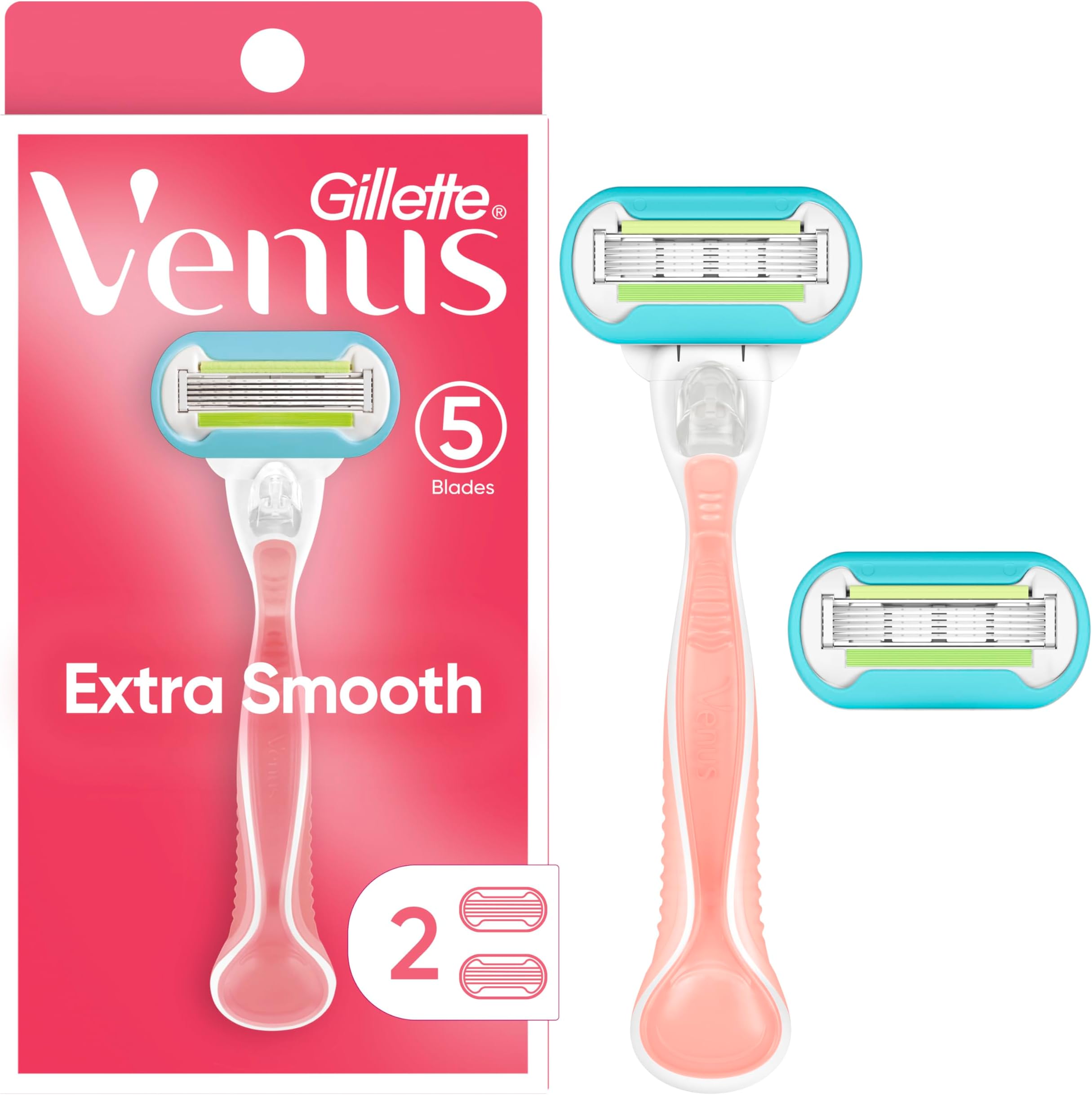 Amazon.com: Gillette Venus Extra Smooth Sensitive Disposable Razors for ...