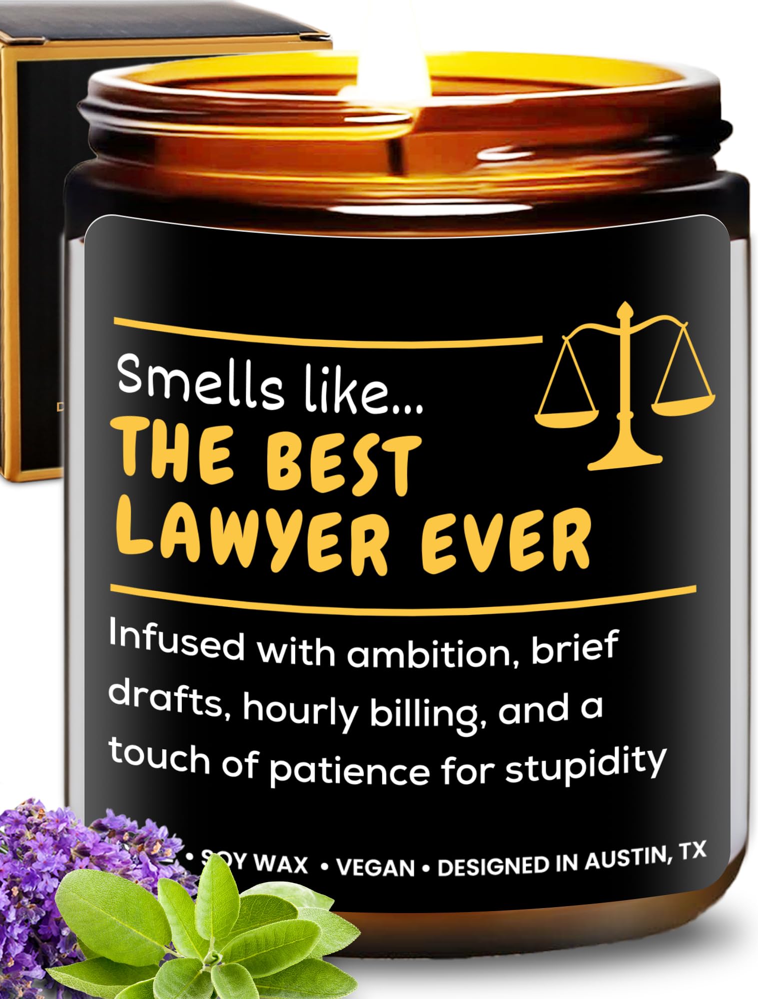 Amazon.com: Funny Lawyer Candle, Best Lawyer Gifts for Women & Men, Law ...
