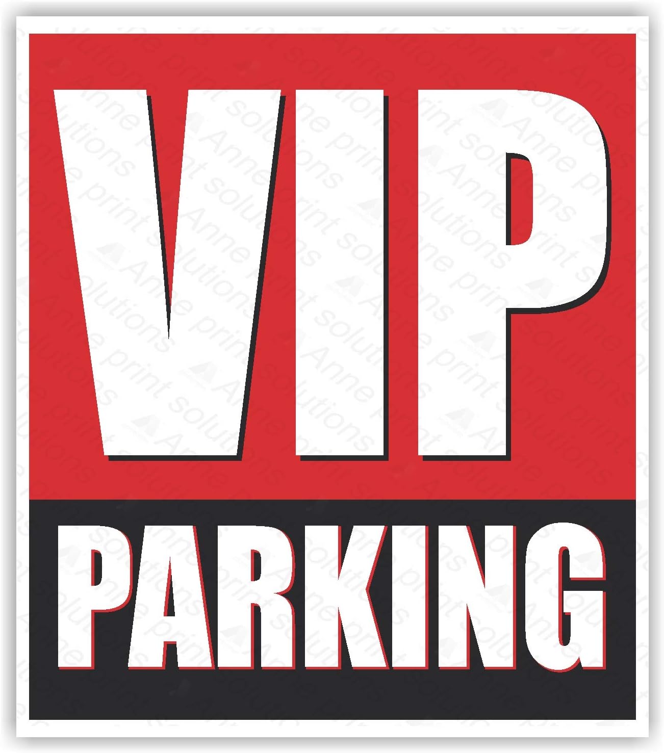 Anne Print Solutions® VIP Parking Sticker Self Adhesive Vinyl for Car ...