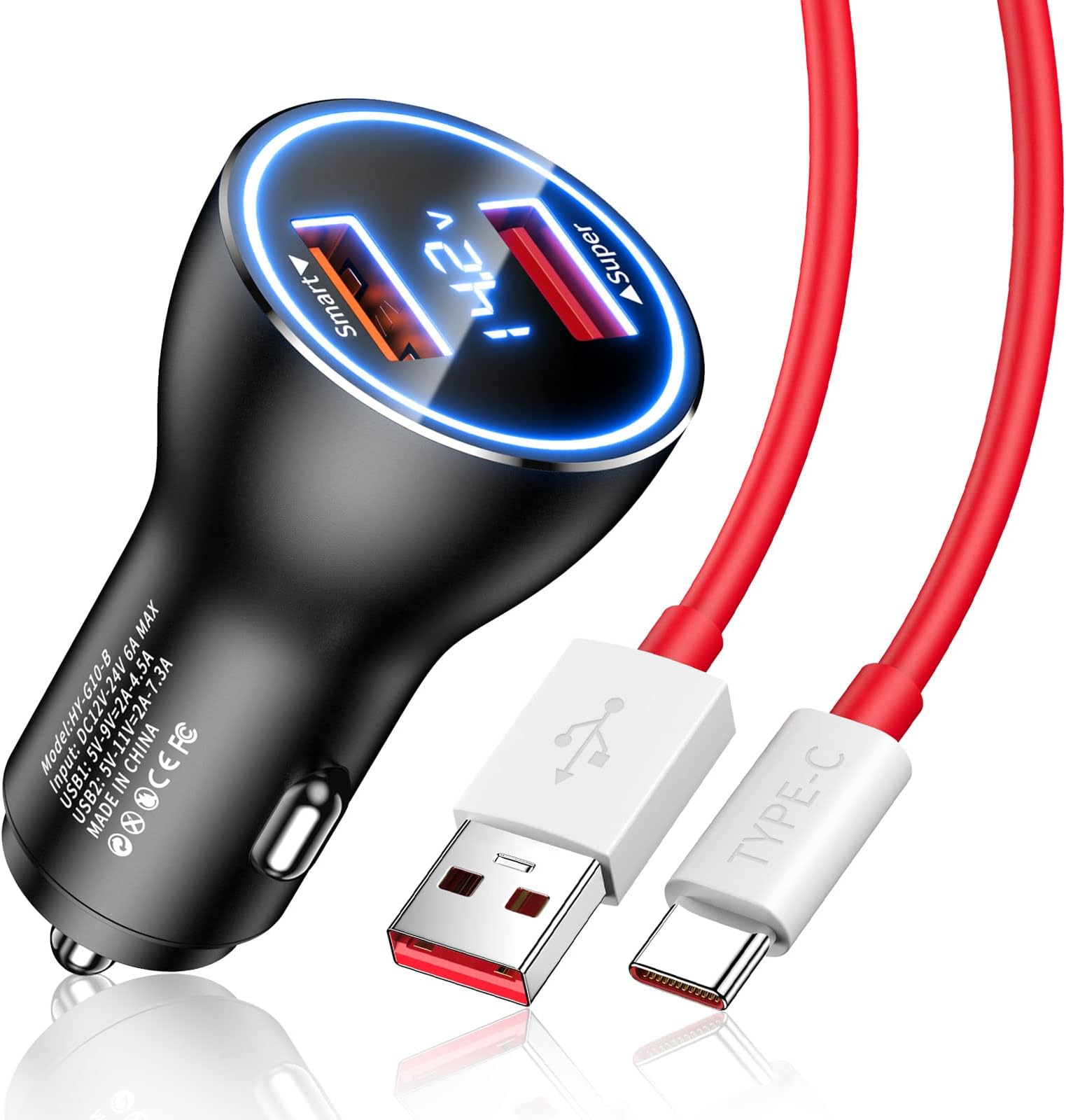 Askubsku Car Charger 80W For Oneplus 11 10 Pro Supervooc Car Charger ...