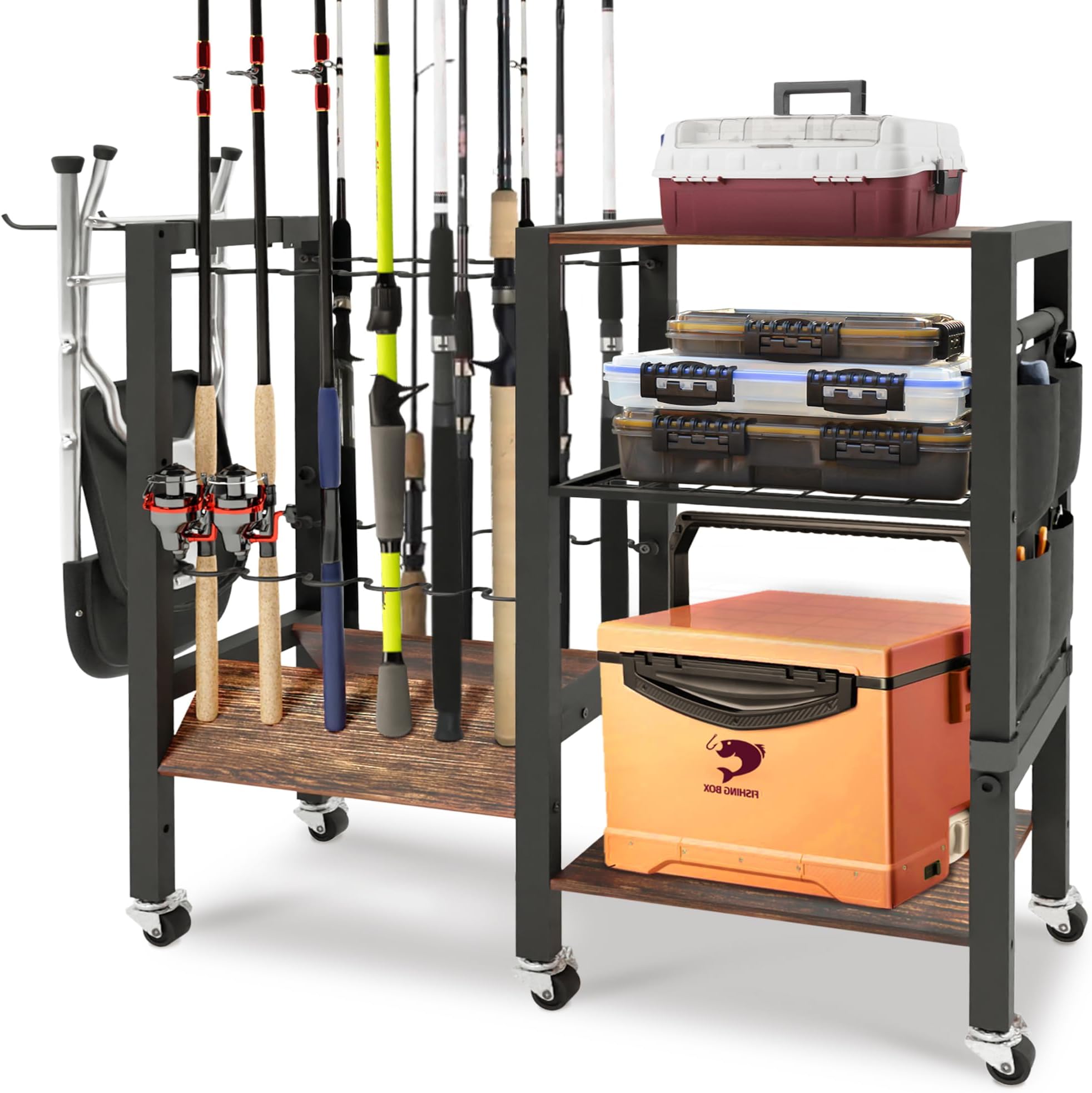 Amazon.com: aledaras Fishing Rod Holders for Garage, Fishing Gear ...