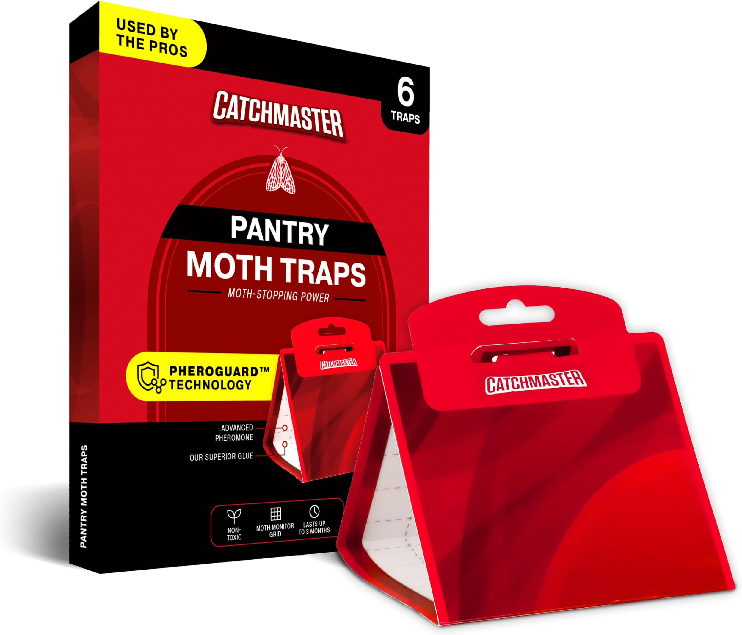 Amazon.com : Catchmaster Premium Pantry Moth Traps, XL Odorless Sticky ...