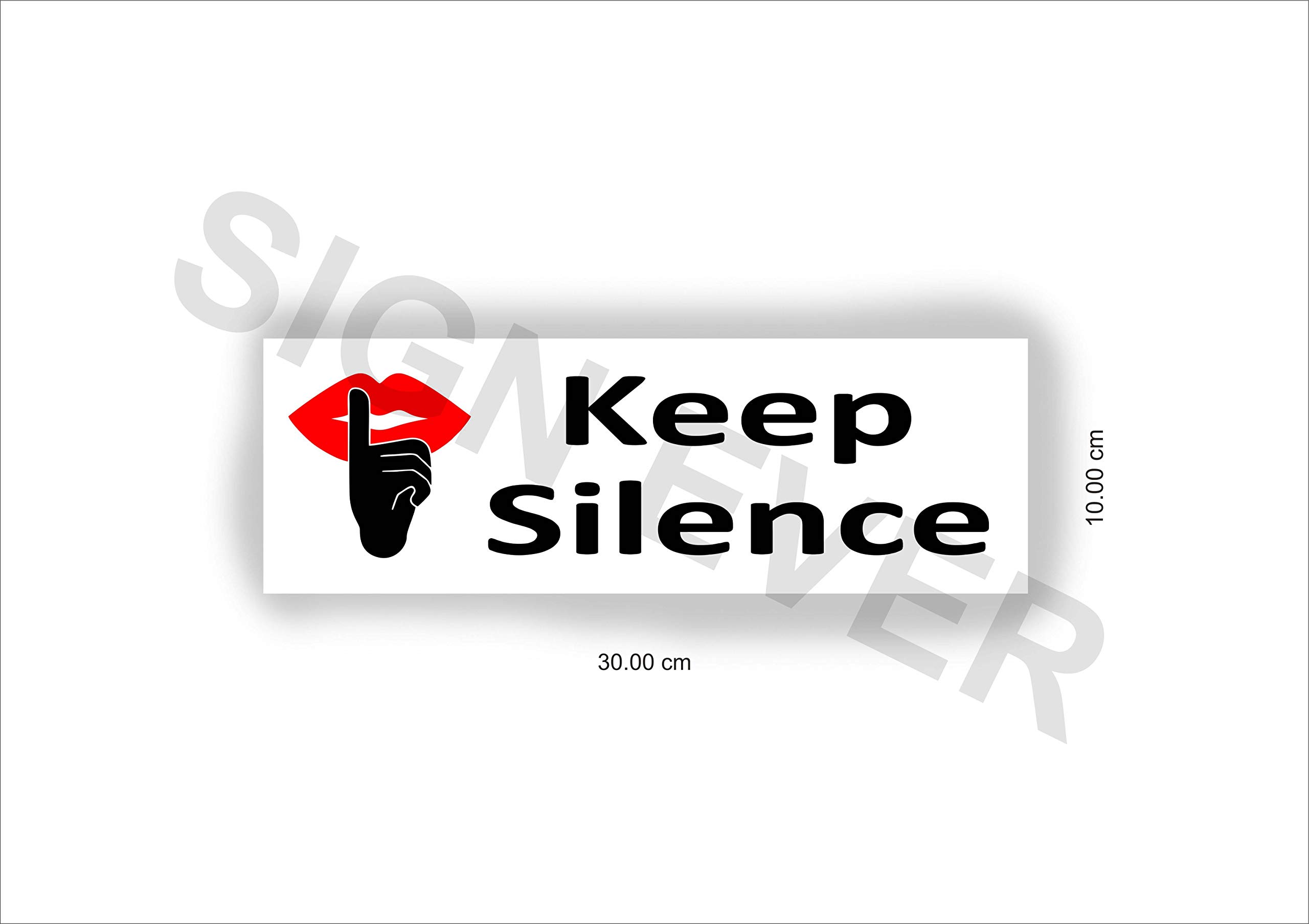 Buy SIGN EVER Keep Silence Sign Board Bank Office Hospital School ...