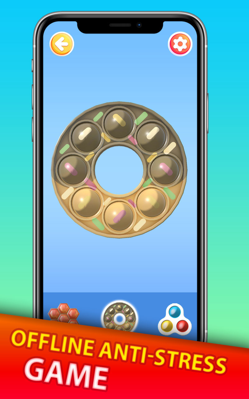 Bubble Pop It Fidget Toys Push 3D - Fidget Pop it Master Antistress ...