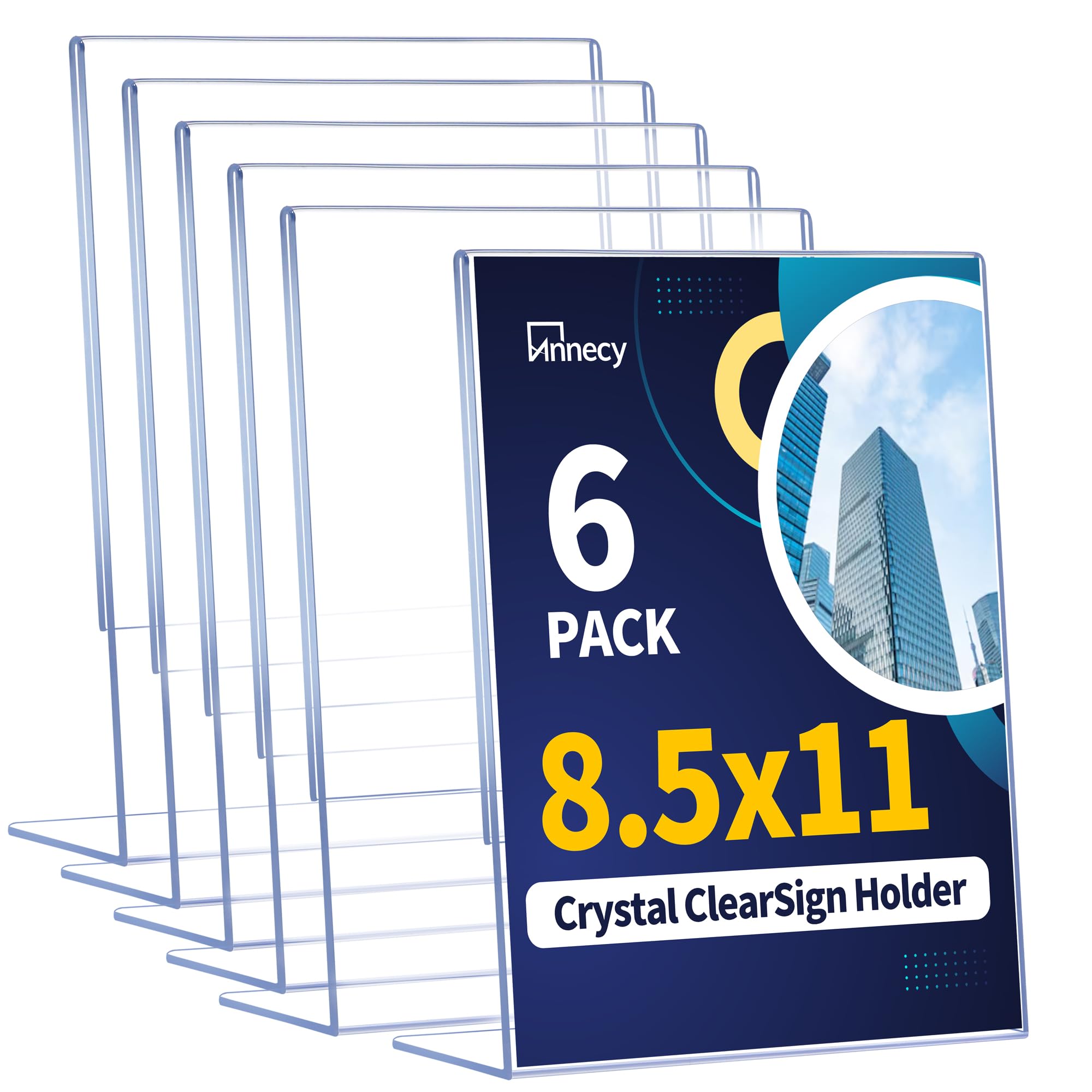 Snapklik.com : Sign Holder 8.5 X 11, 6 Packs Sign Stand For Display, L ...