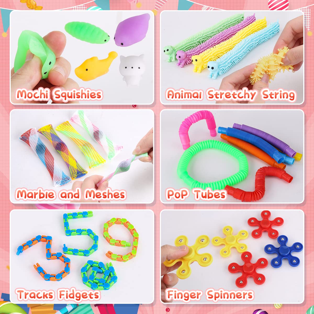 300 PCS Party Favors for Kids Classroom, Fidget Toys, Treasure Box Toys ...