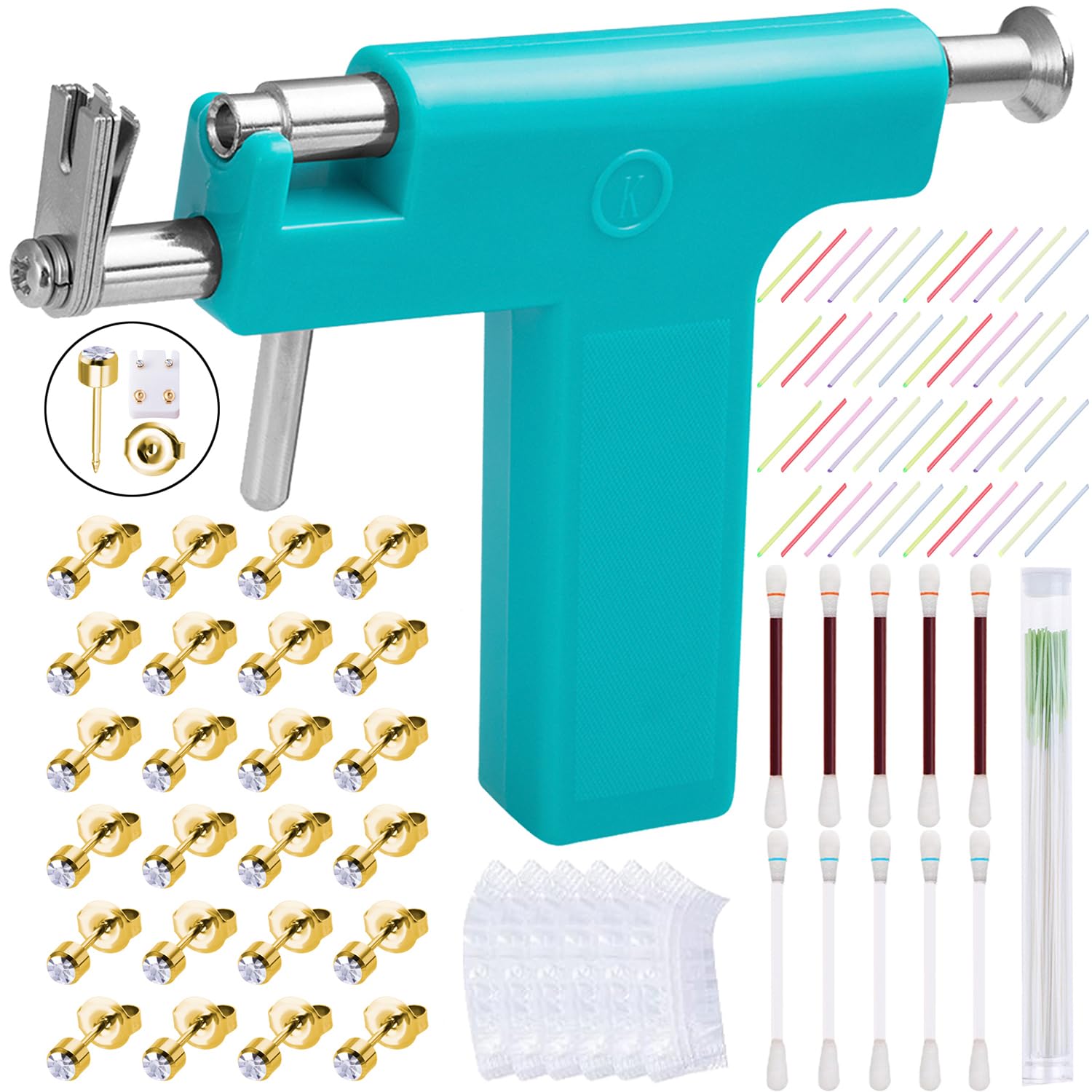 Amazon.com: Ear Piercing Gun Kit,Reusable Professional Multi Purpose ...
