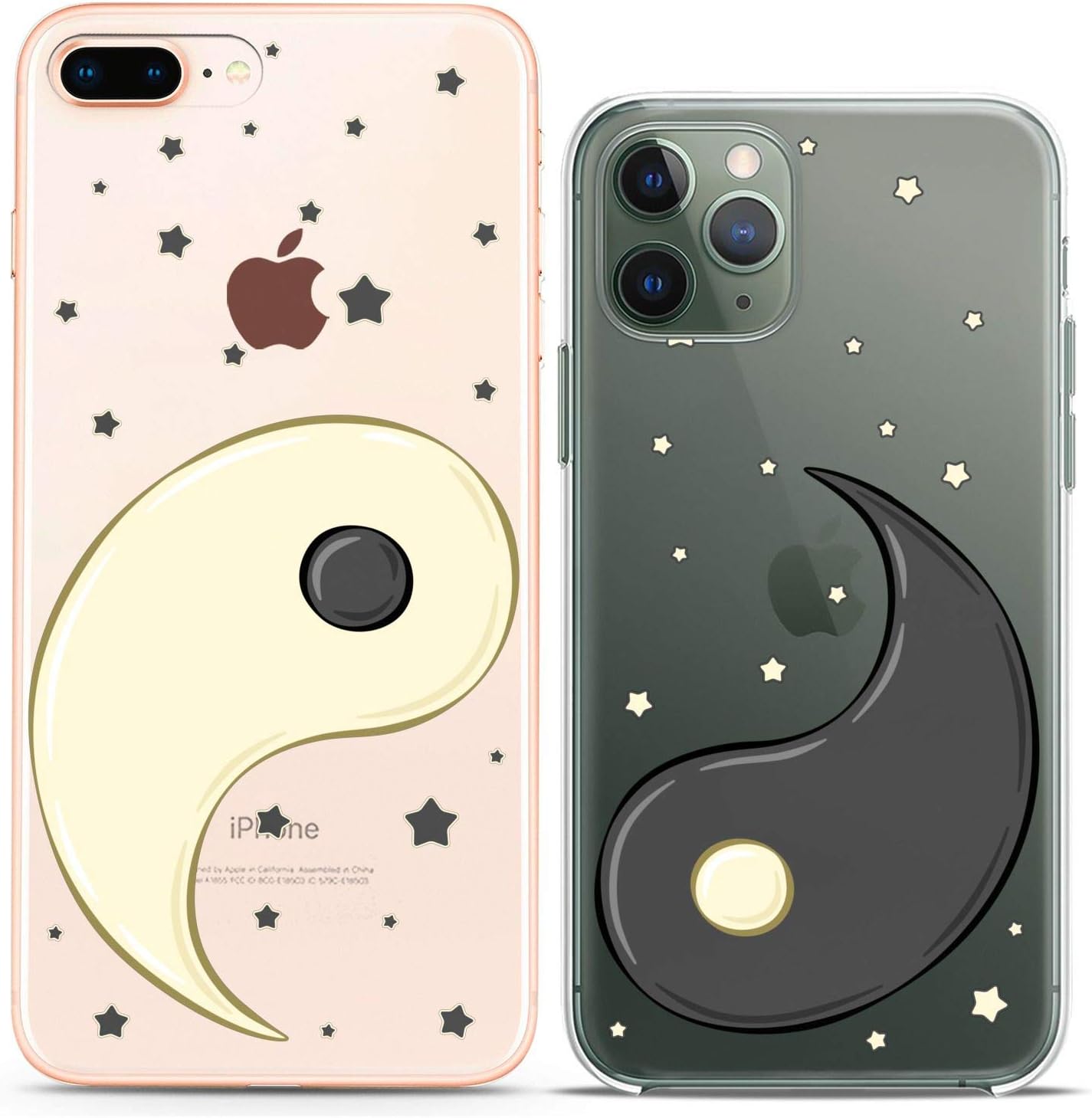Amazon.com: Cavka Matching Couple Cases Compatible for iPhone 16 15 14 ...