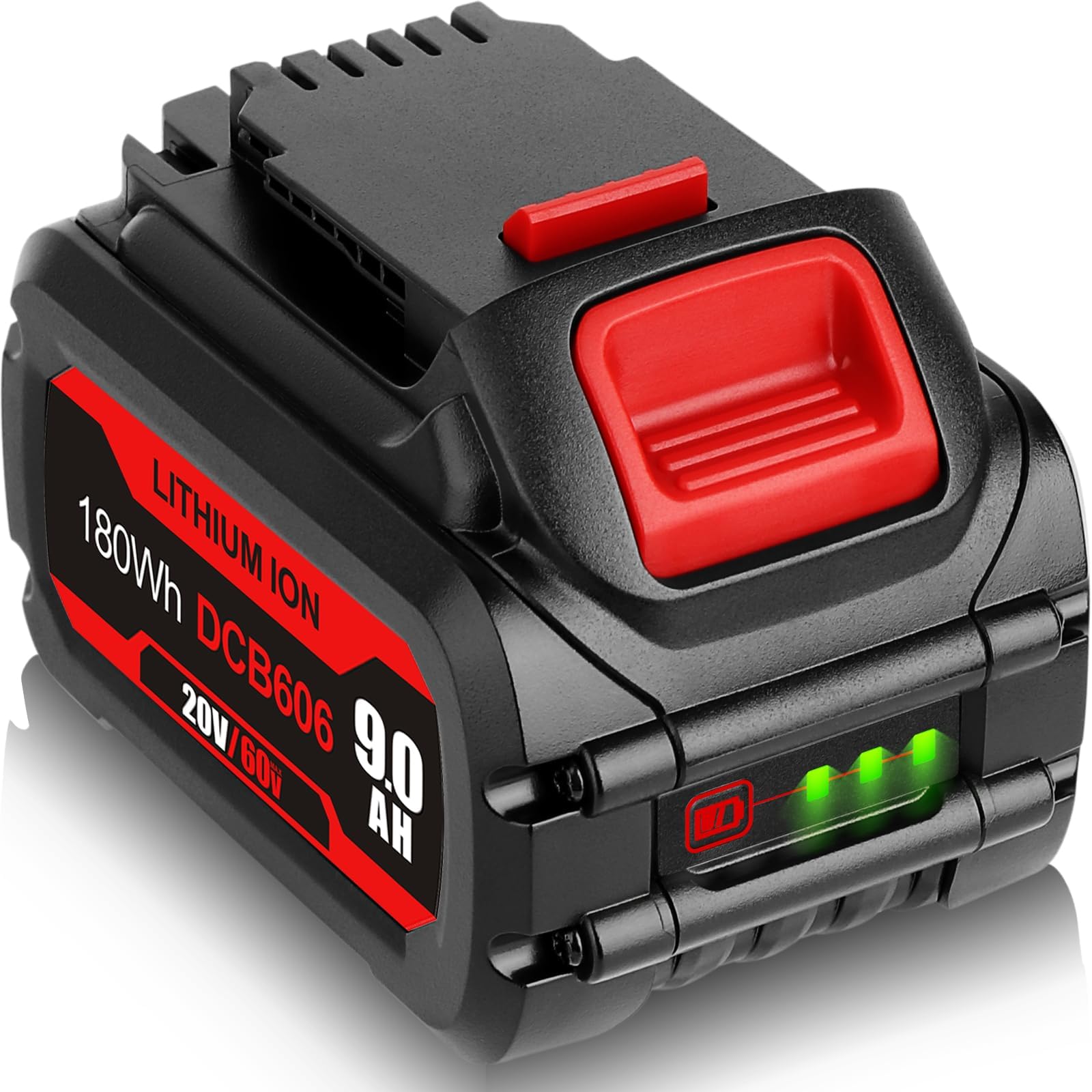 Amazon.com: POWITEC 9.0Ah 20V/60V Replacement Battery for Dewalt 60V ...