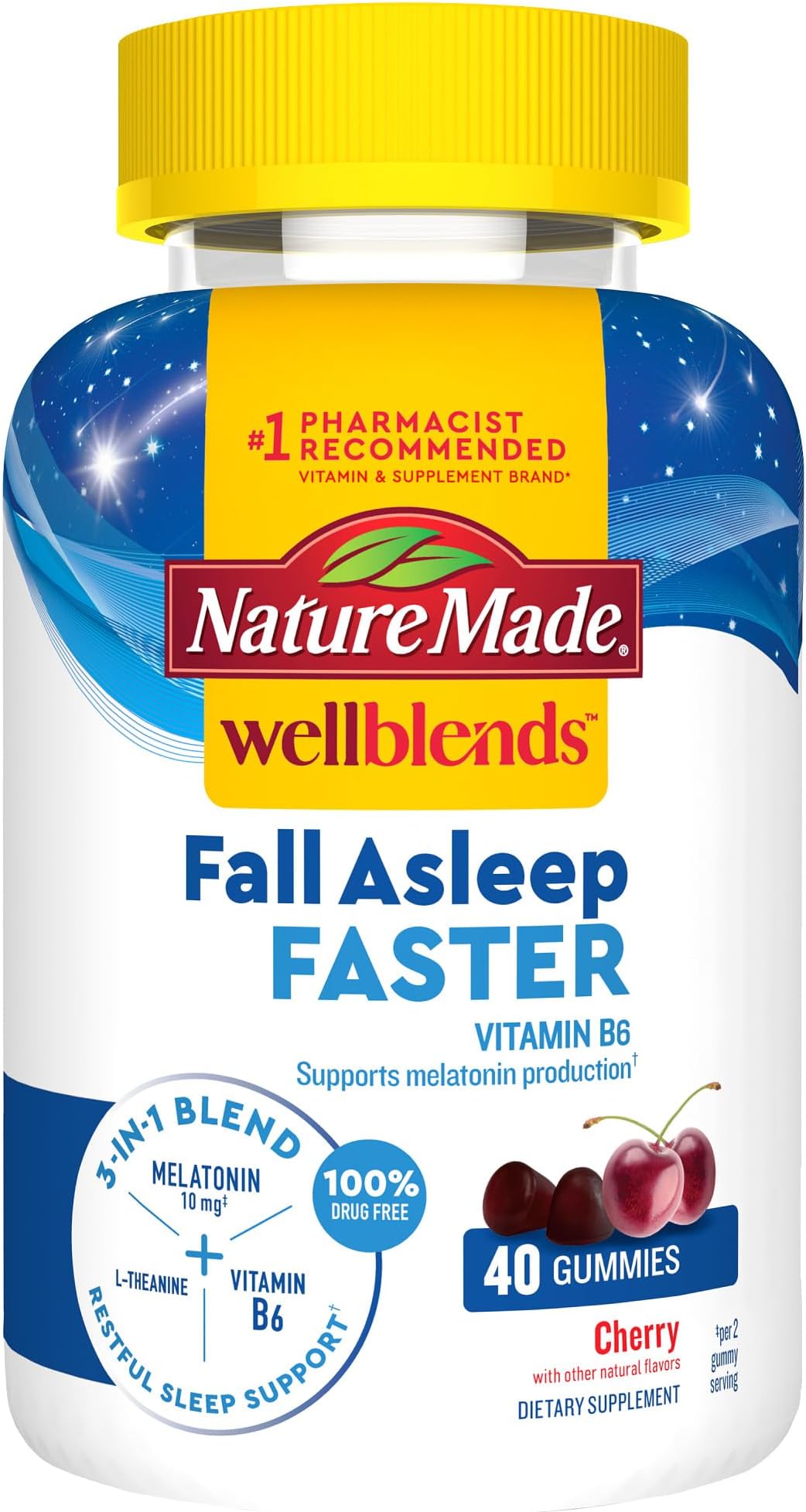 Amazon.com: Nature Made Wellblends Fall Asleep Faster, Sleep Aid with ...