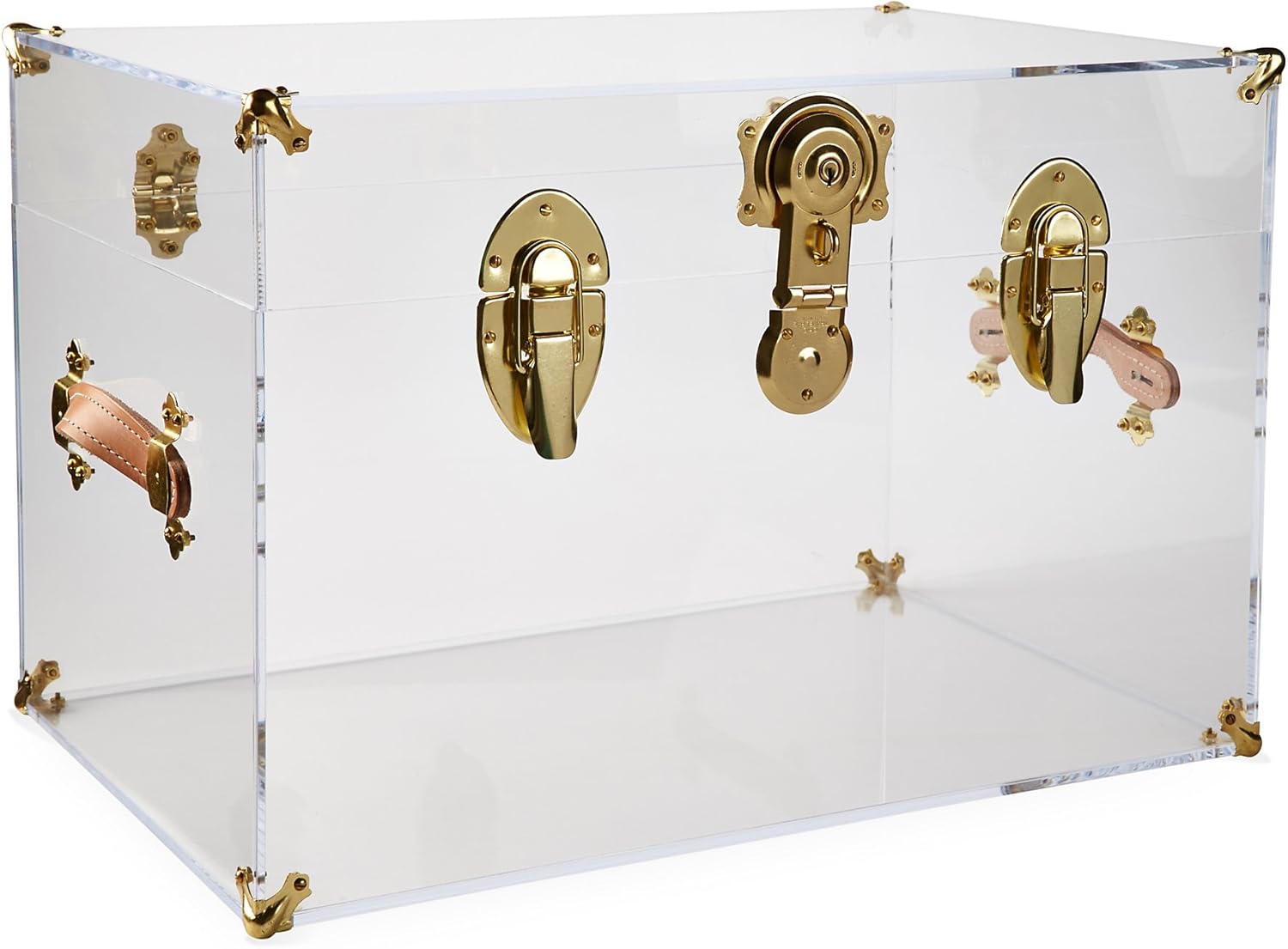 Amazon.com: Payton Acrylic Trunk, Brass/Clear, Acrylic / Lucite ...