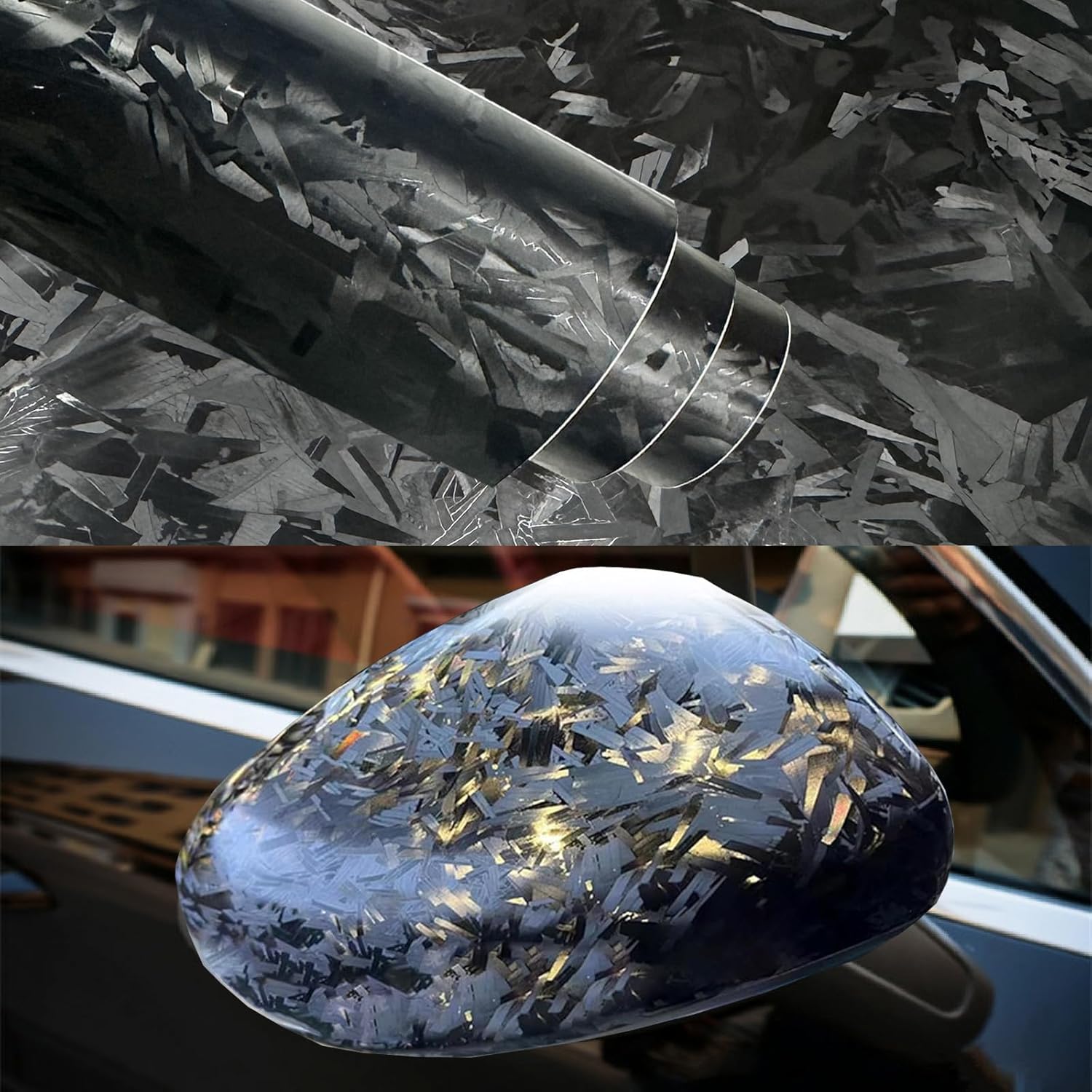 Amazon.com: Forged Carbon Fiber Vinyl Wrap Self Adhesive Film, Matte ...