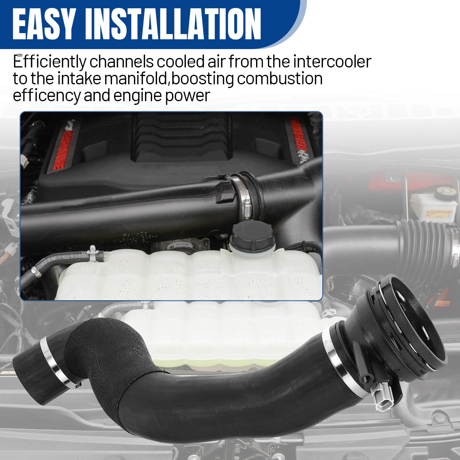 Snapklik.com : HC3Z-6F073-B Turbo Intercooler Outlet Tube Replace HC3Z ...