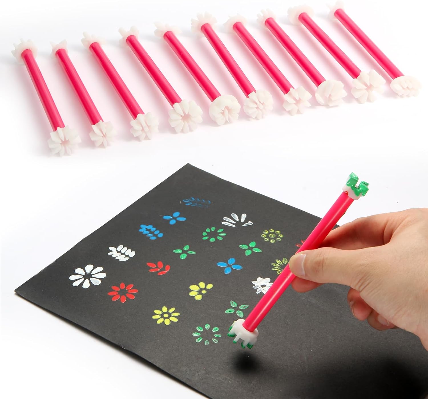 Amazon.com: DAFENCHI Flower Floral Dotting Tools for Dot Painting, 20 ...