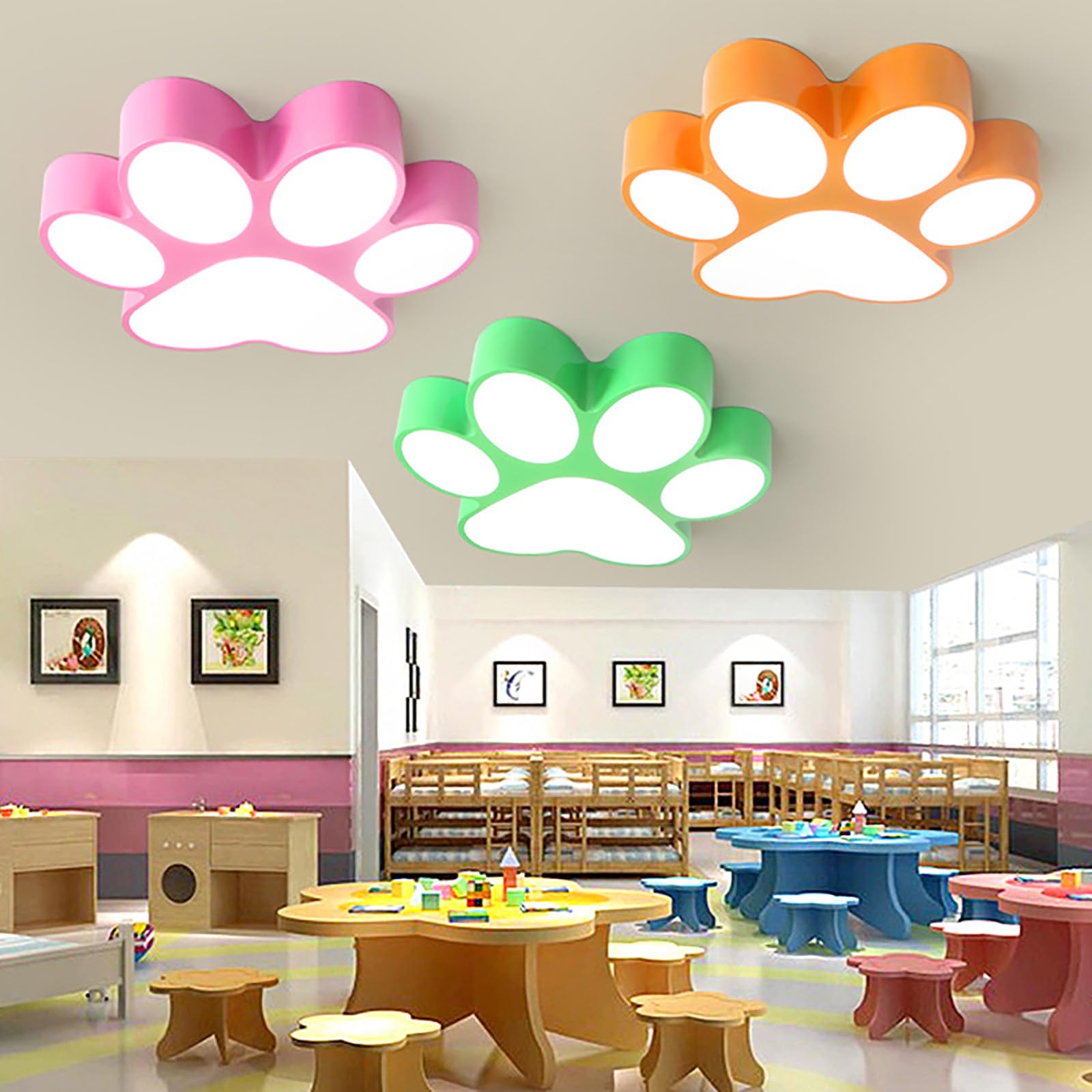 Dog Nursery Ceiling Lights Dogs Lampshade Puppy Bedroom Kids