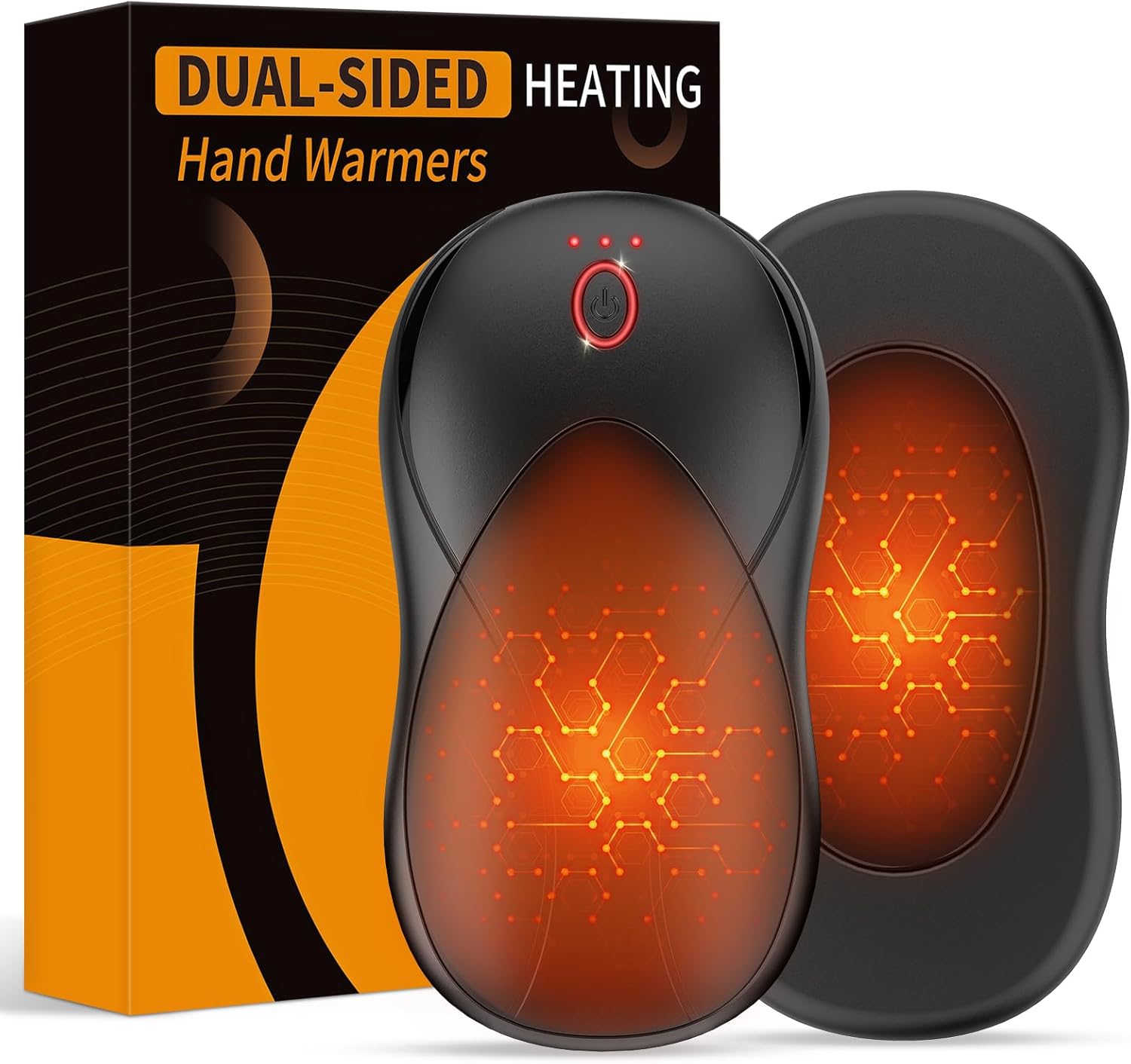 Amazon.com: Hand Warmers Rechargeable 2Pack, Dual-Sided Heating ...