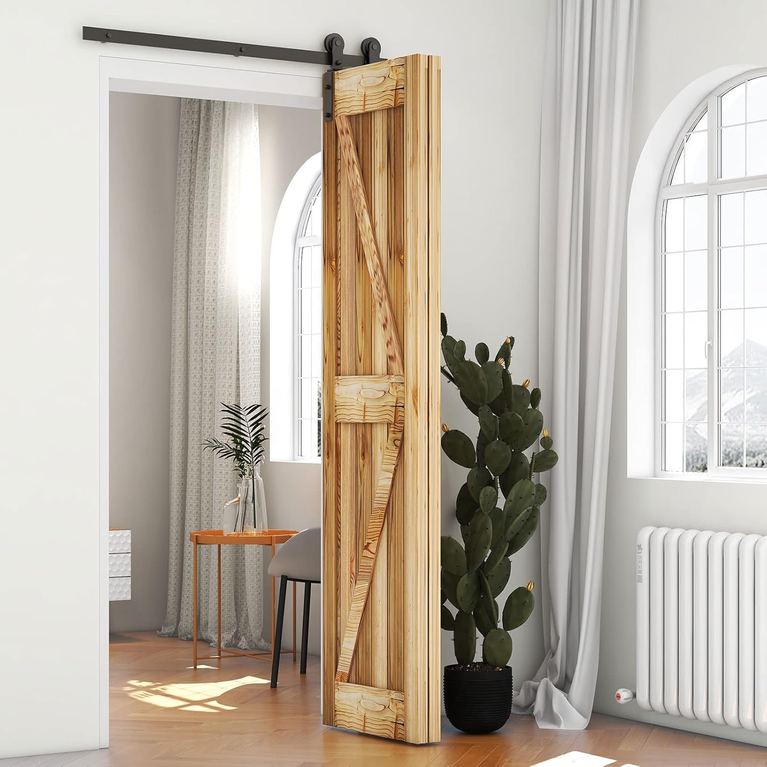 Amazon.com: KOSMZEWI 40" Bi-Folding Sliding Barn Door Hardware Kit for ...