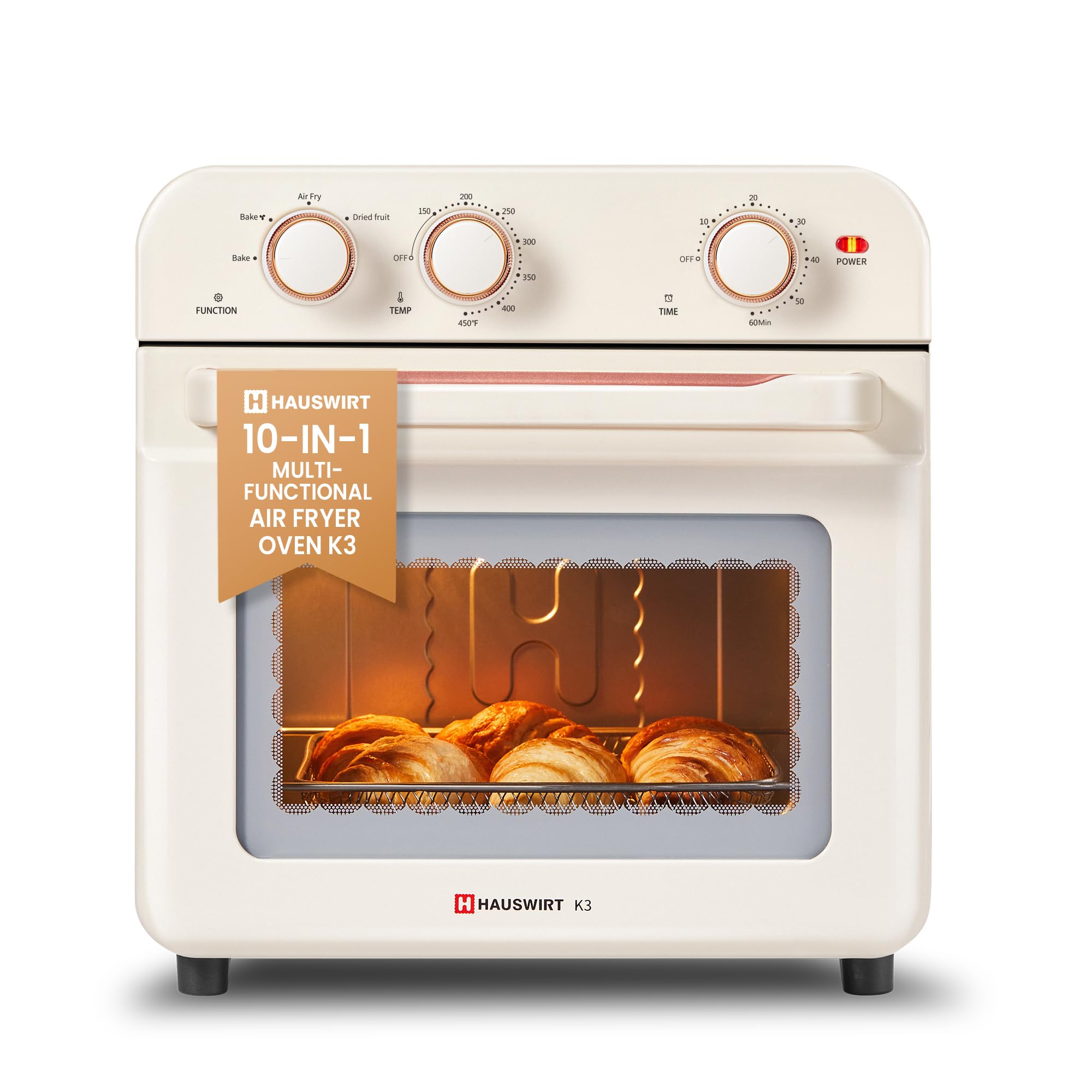 Snapklik.com : HAUSWIRT Air Fryer Oven K3, 10-in-1 Toaster Oven Air ...