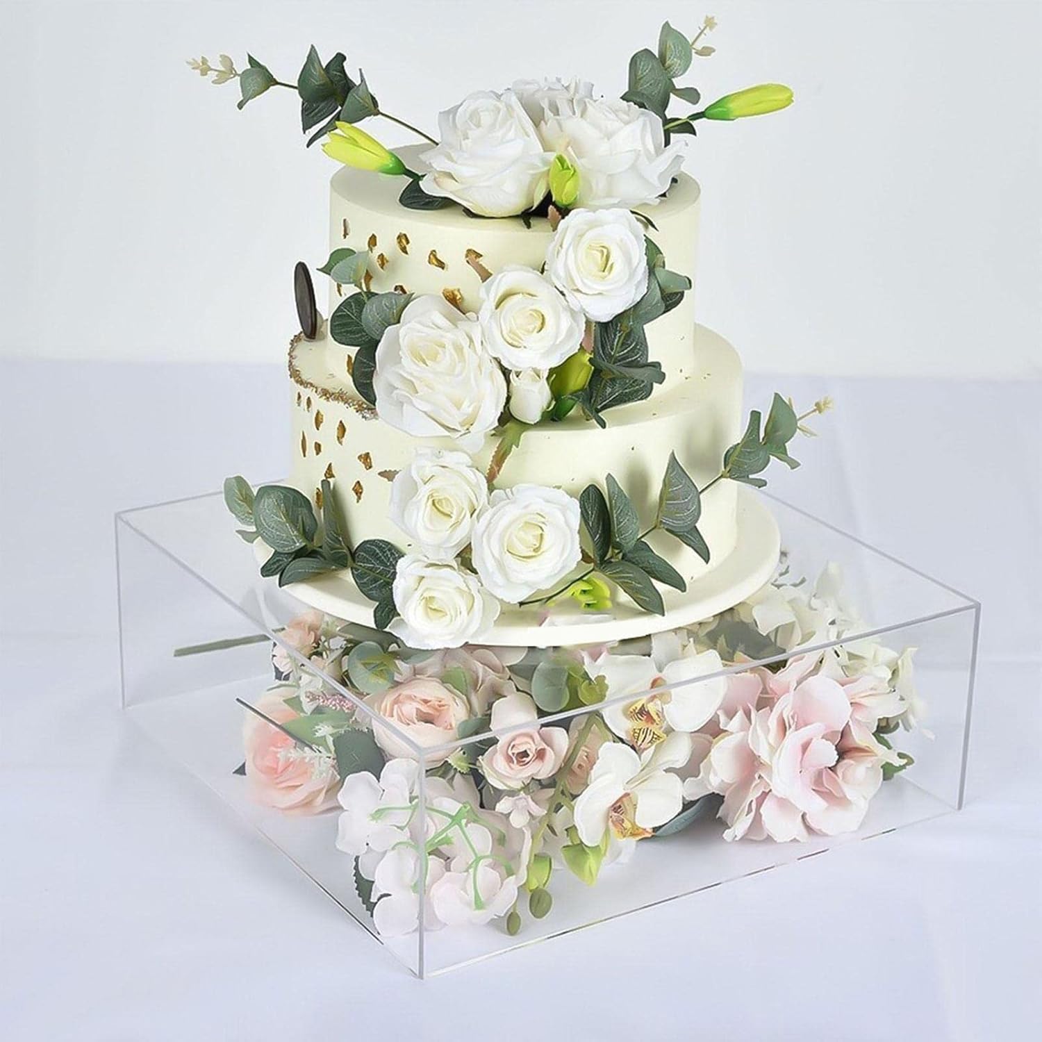 Amazon.com: Acrylic Fillable Cake Stand Cake Riser Cake Tier Decorative ...