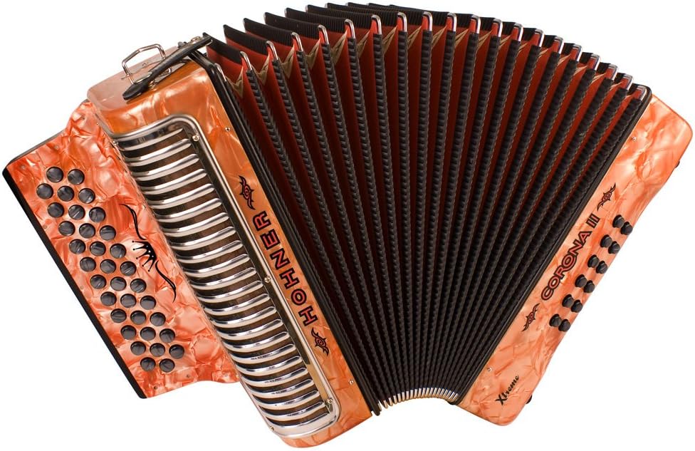 Amazon.com: Hohner Corona Xtreme II Accordion, 34 Button, ADG, Gold ...