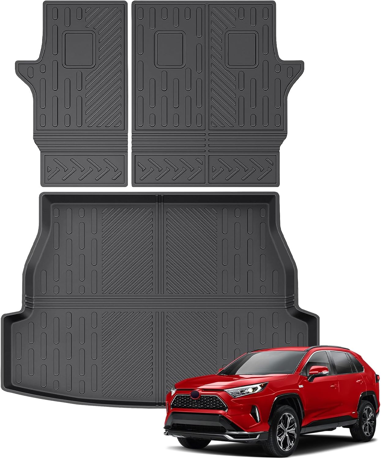 Utiiy Cargo Mat Fit for 2019-2024 Toyota RAV4, Cargo Liner TPE Trunk ...