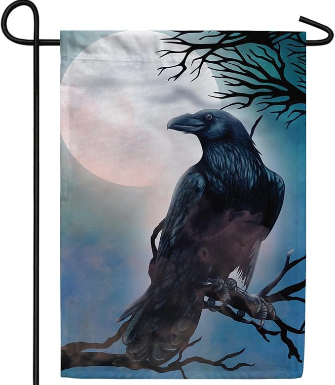 Amazon.com: America Forever Halloween Crow Garden Flag 12.5 x 18 inch ...
