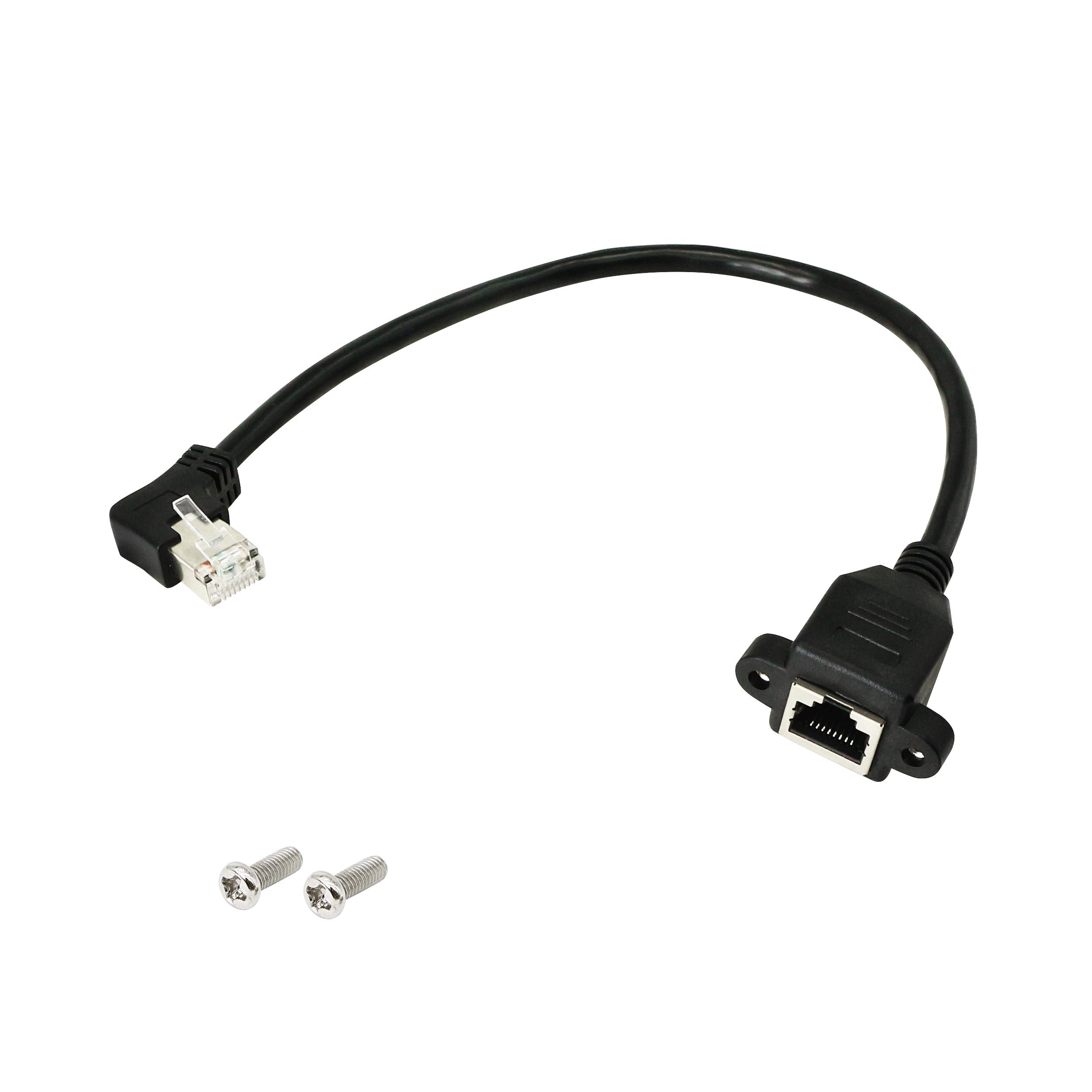 Amazon.com: SinLoon RJ45 Ethernet Adapter Cable 90 Angle Left Male to ...
