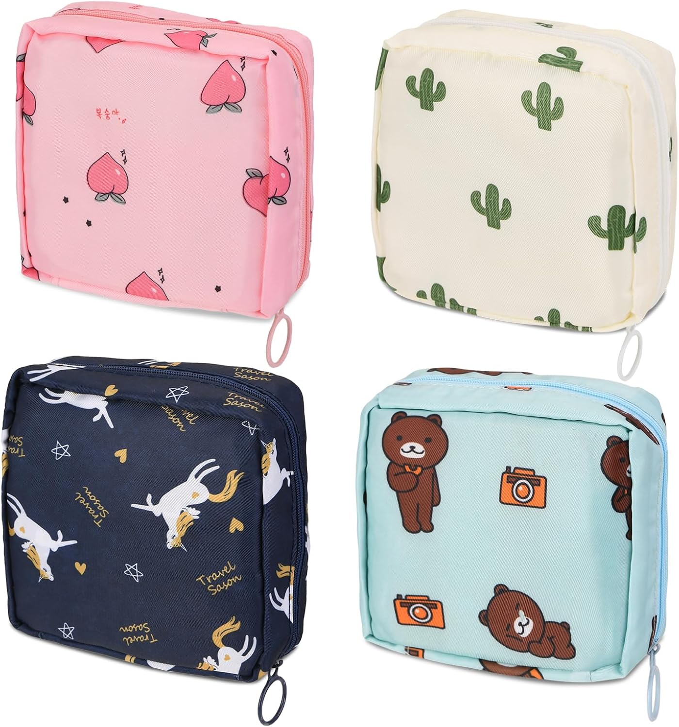 Amazon.com: APLZGMG 4Pcs Sanitary Pad Holder, Portable Sanitary Napkin ...