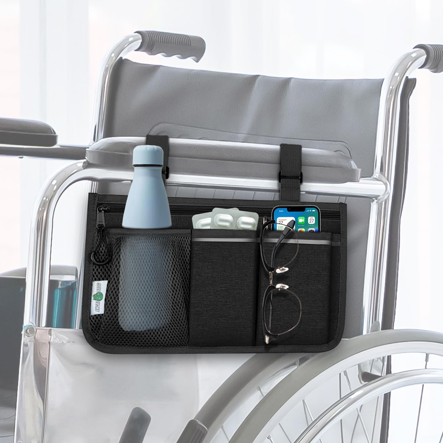 Amazon.com: Angry Frog Wheelchair Side Organizer Storage Bag ...