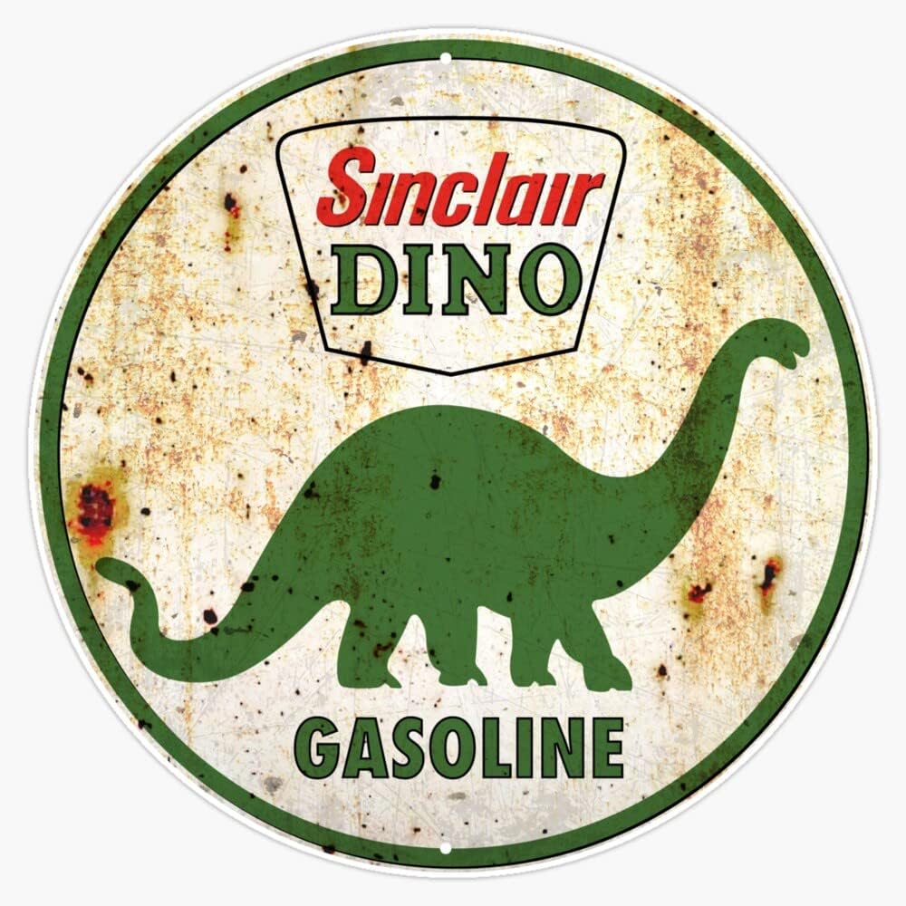 Amazon.com: Vintage Sinclair Dino Gasoline Service Station Sign Sticker ...