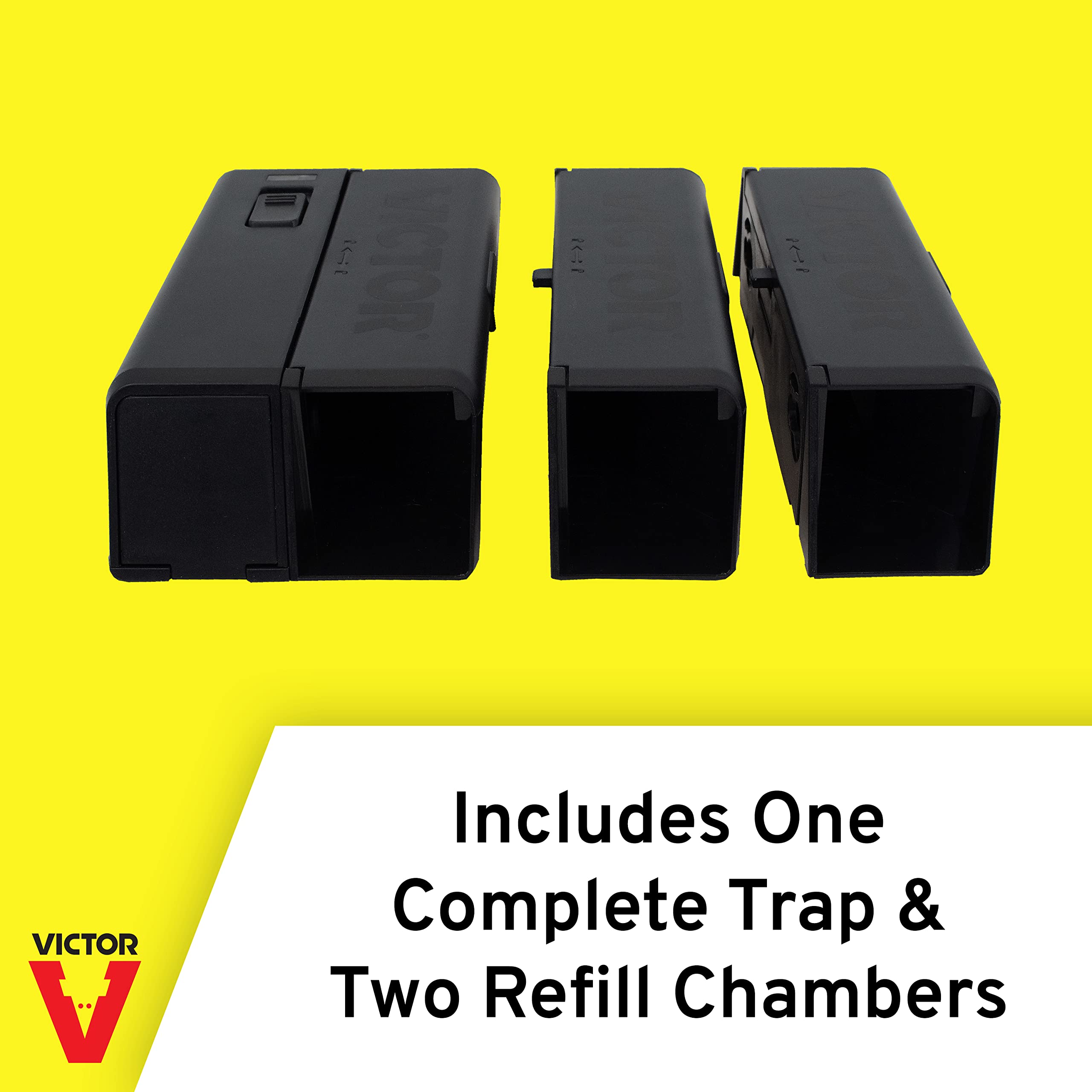 Victor M250S-RF2 Indoor Humane Electronic Mouse Trap with 2 Disposable ...