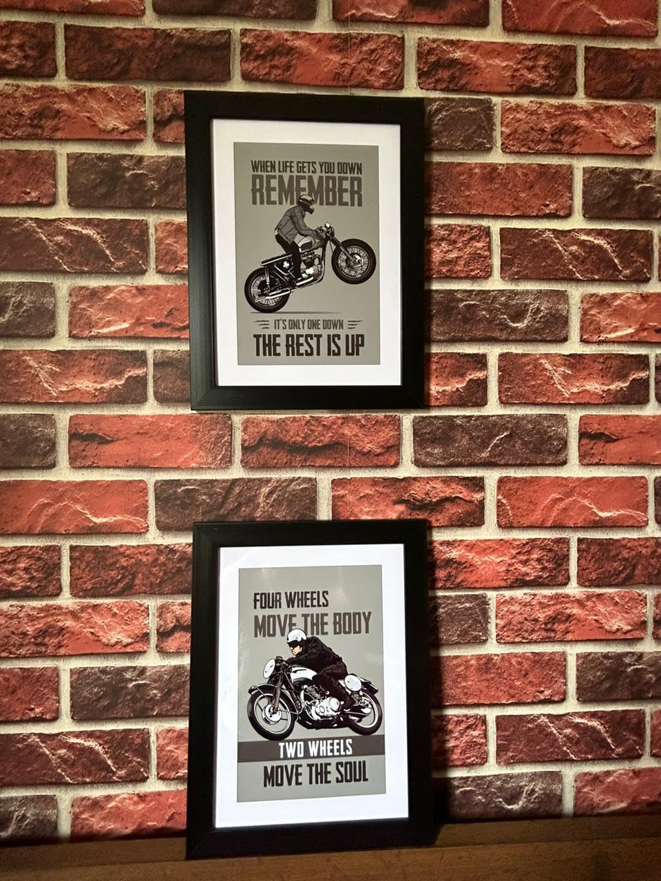 TenorArts Motorcycle Riding Poster Bikers Bullet Rider Motivational ...