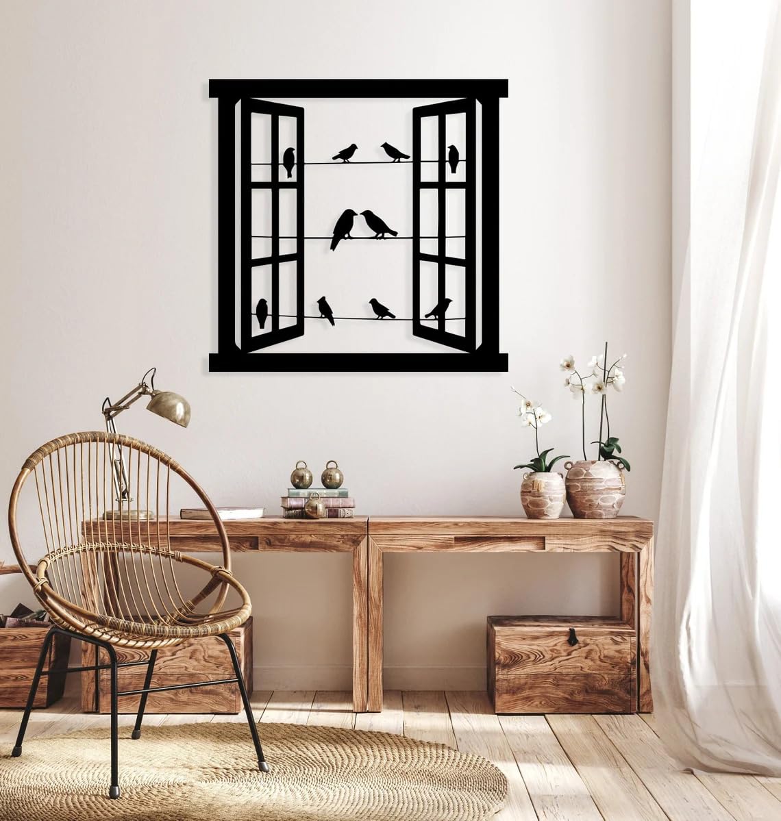 Faux Metal Window Decor Metal Window Art Etsy UK