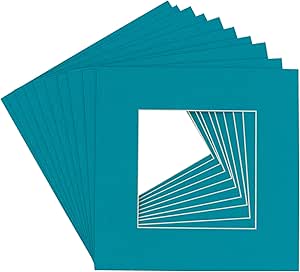 Amazon.com: 8x8 Mat for 12x12 Frame - Precut Mat Board Acid-Free Show ...