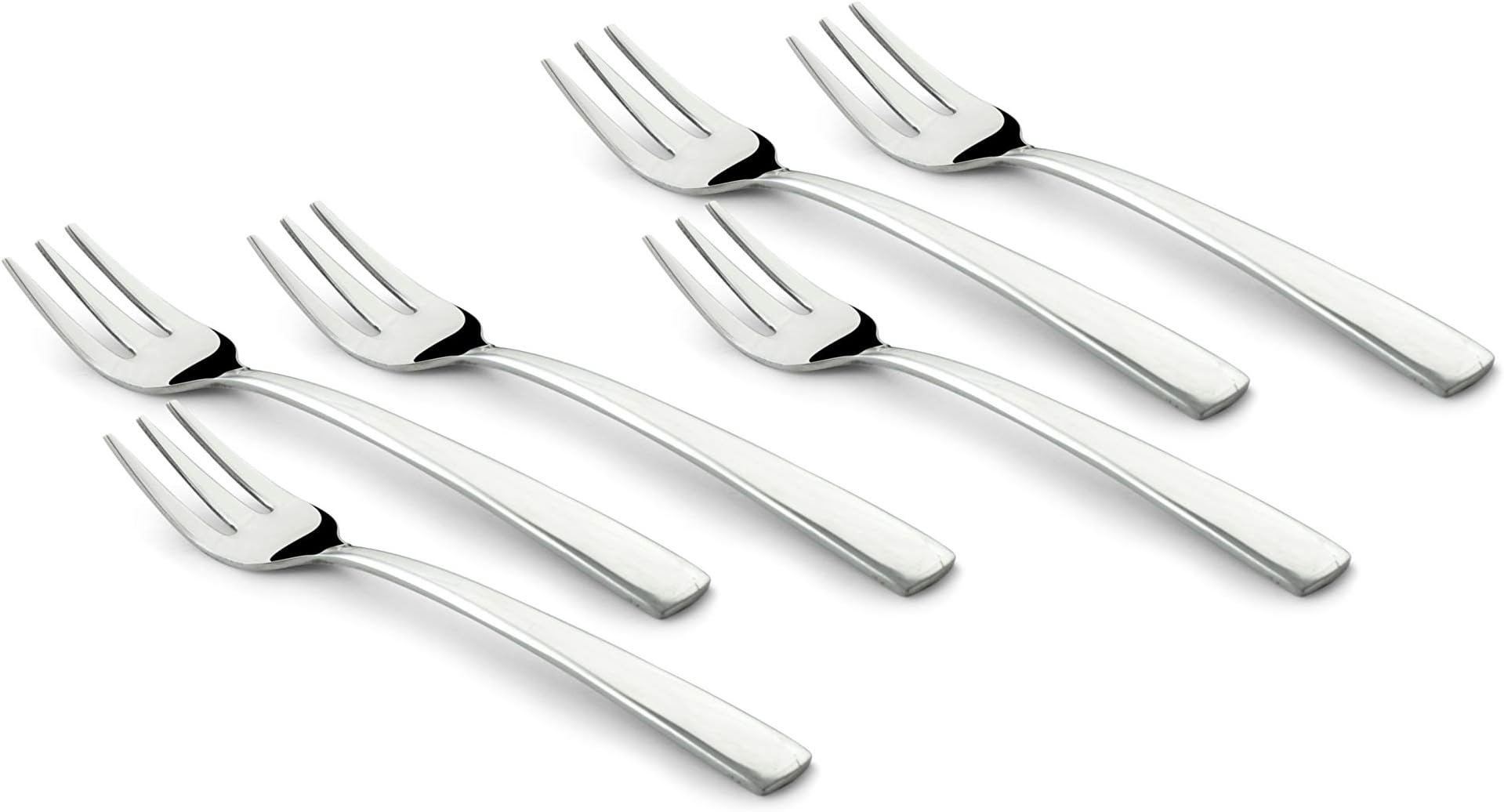 Shri & Sam Stainless Steel Sigma Border Fruit Fork, 6 Pieces : Amazon ...