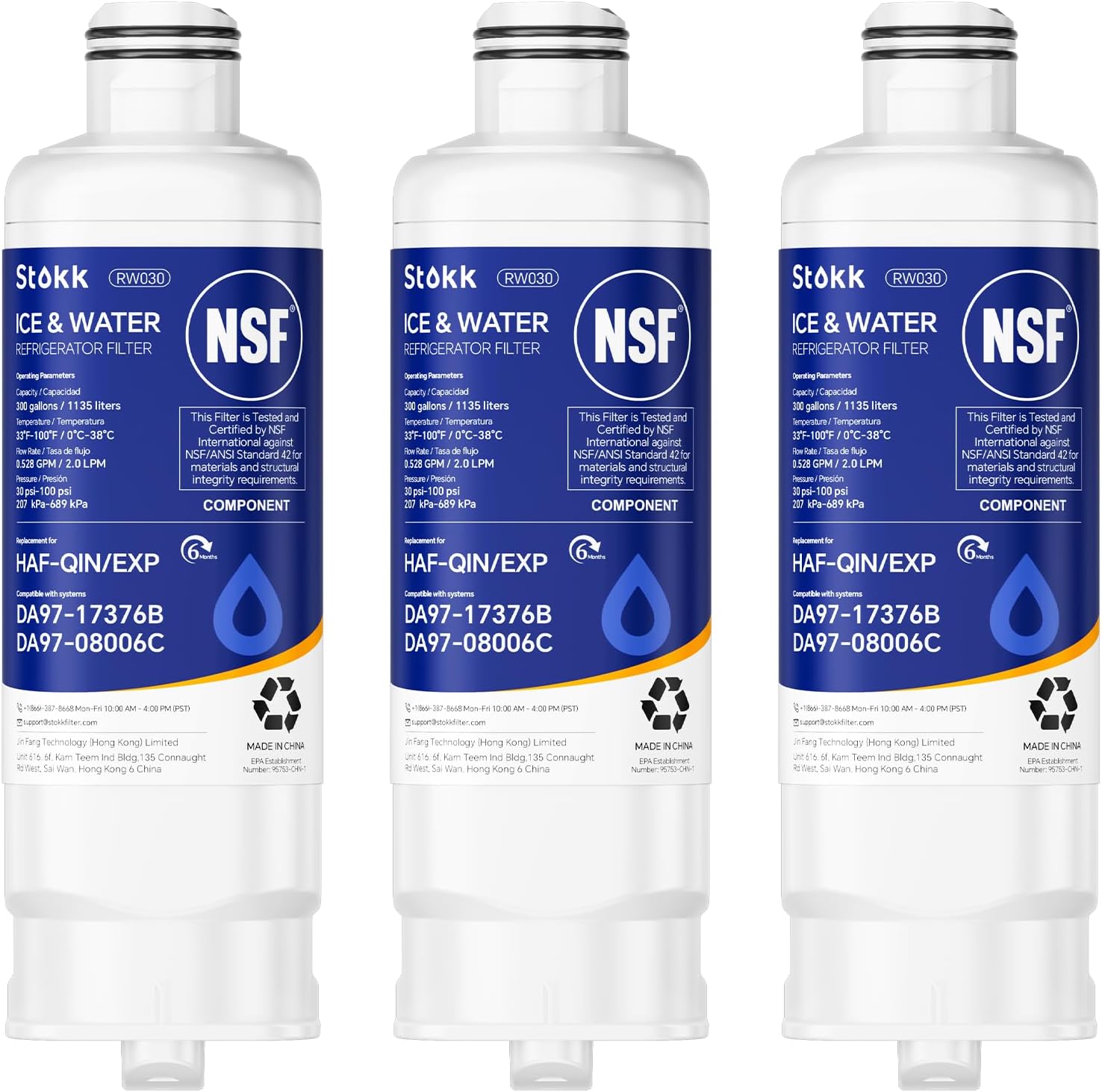 Amazon.com: DRF36C100 Water Filter Fits RAC00WFAAAA/DA, 2-Pack : Tools ...