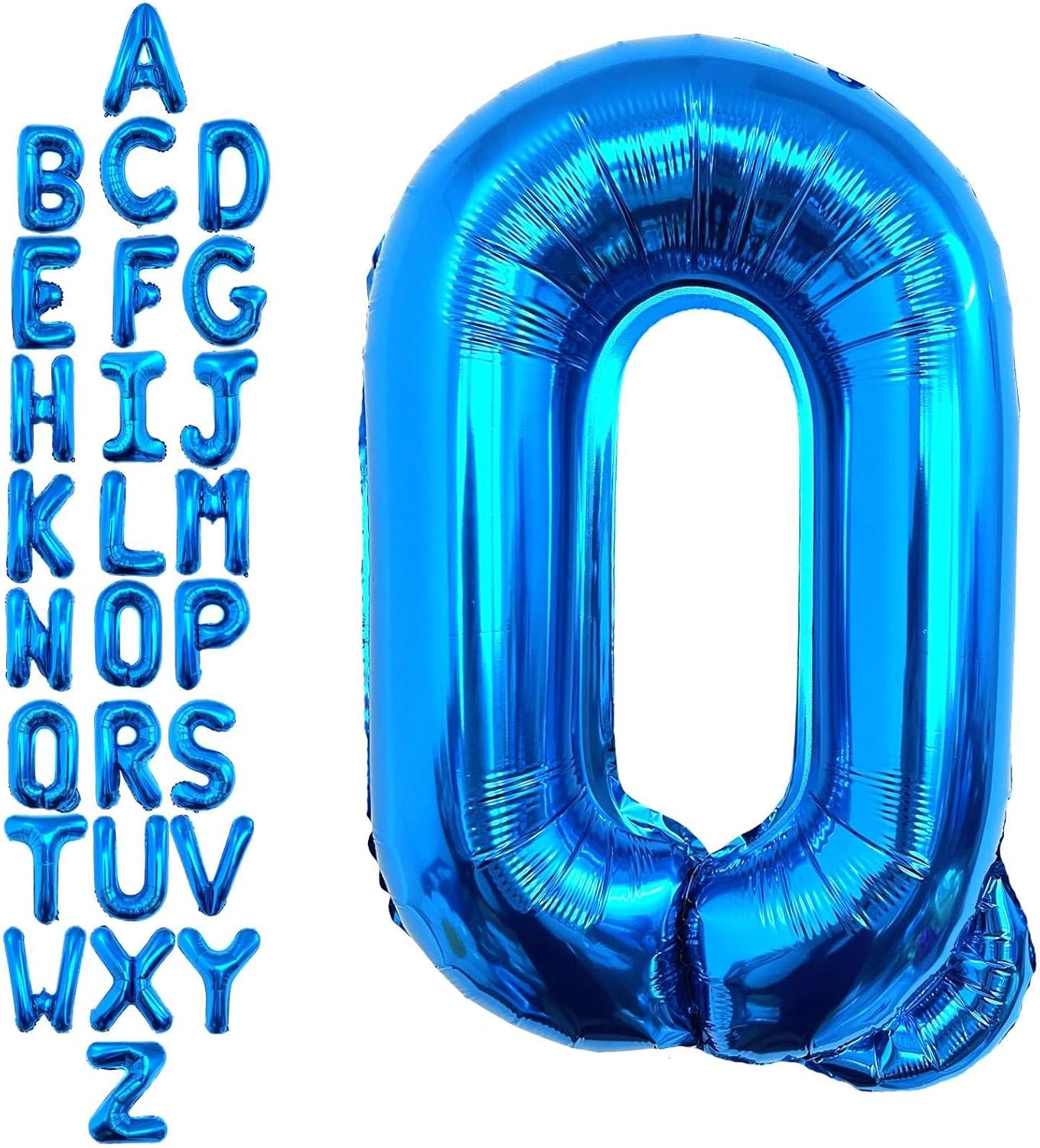 Amazon.com: 40 Inch Blue Letter Q Balloons, DIY Phrase Foil Alphabet ...