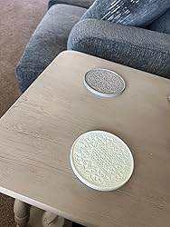 Amazon.com: TheDottieCo Absorbent Stone Coasters Set of 4 – Edged ...