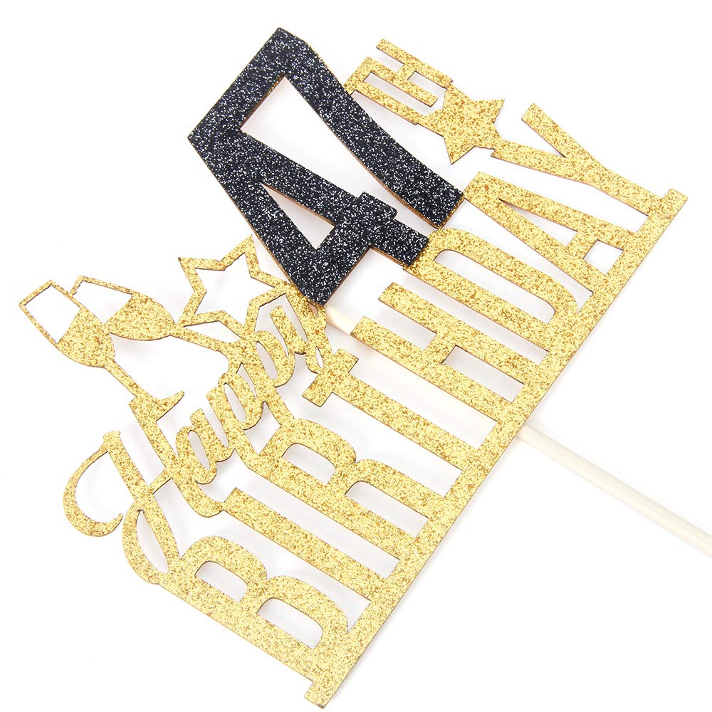 Snapklik.com : Happy 47th Birthday Cake Topper - Forty Seven-year-old ...