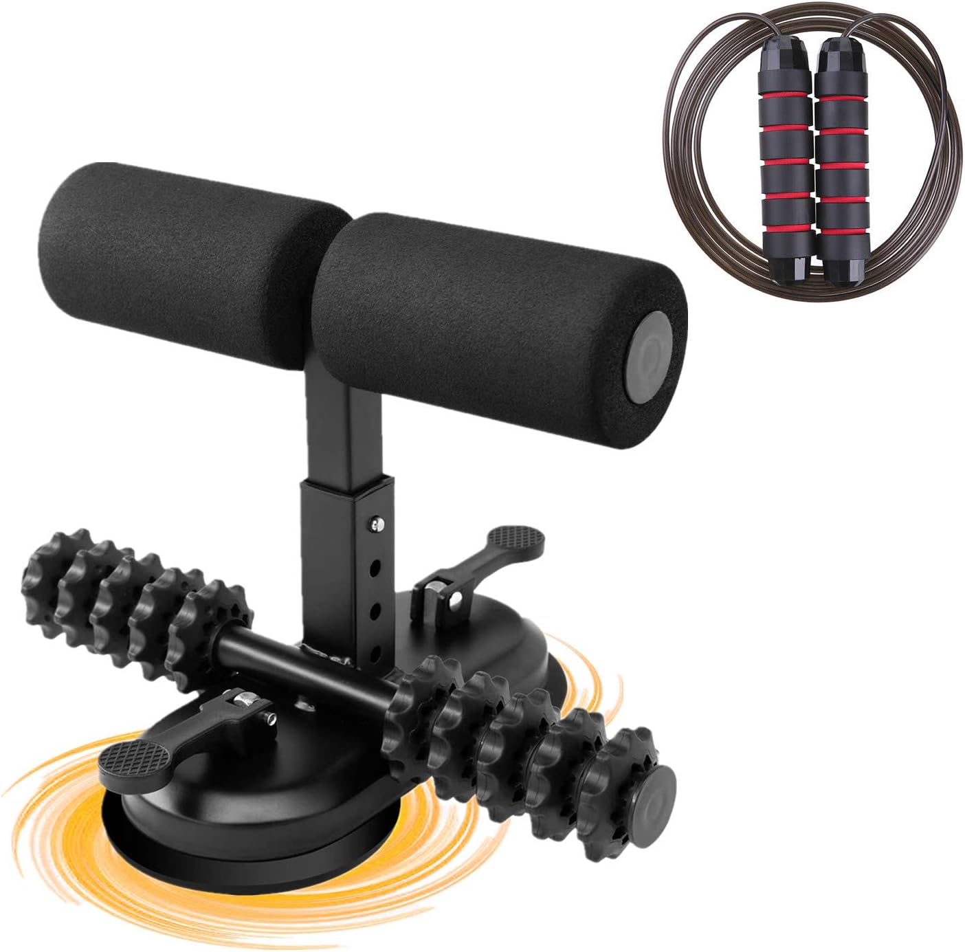 Amazon.com : Portable Sit Up Bar for Floor, Sit Up Assistant Device Set ...