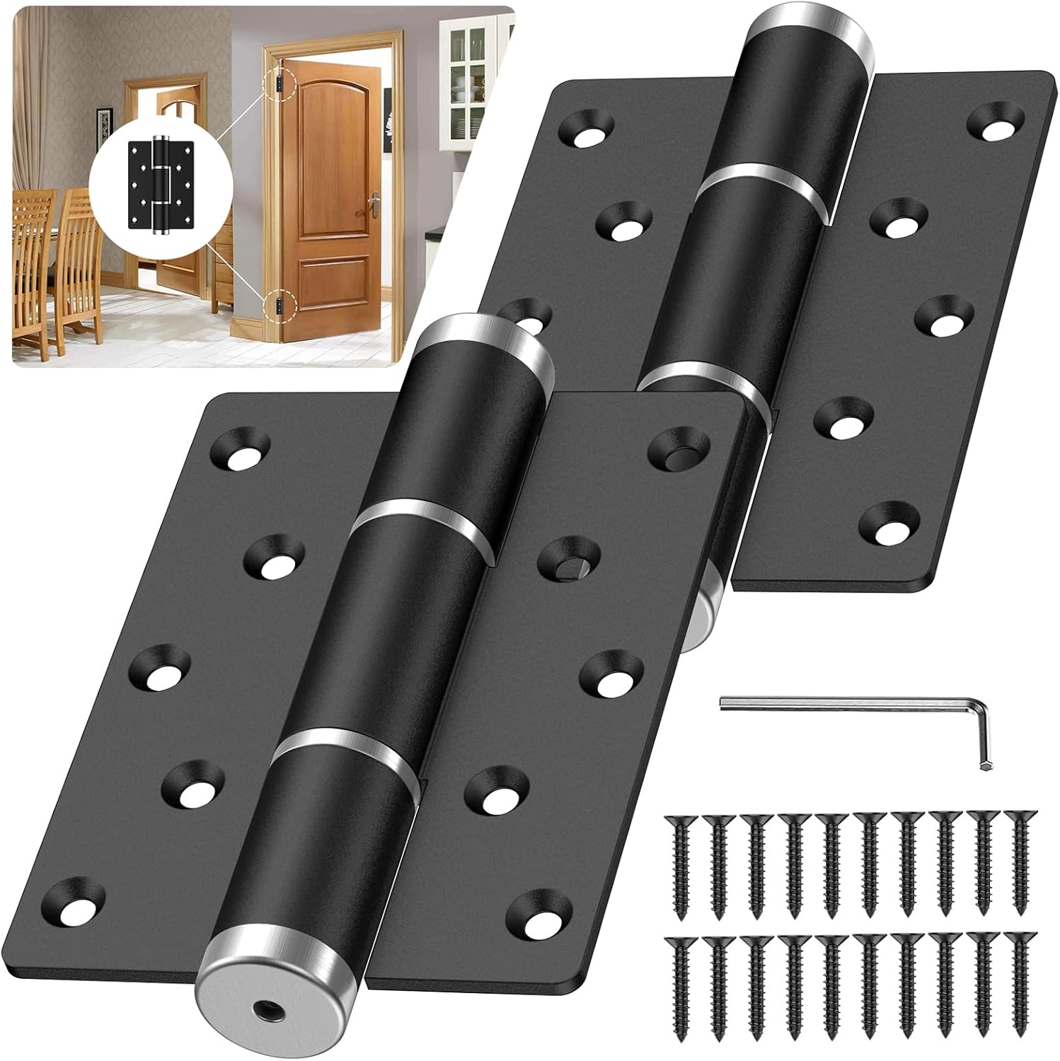 5 "self Closing Door Hinges, Automatic Closing Door Hinge, Spring Hinge ...