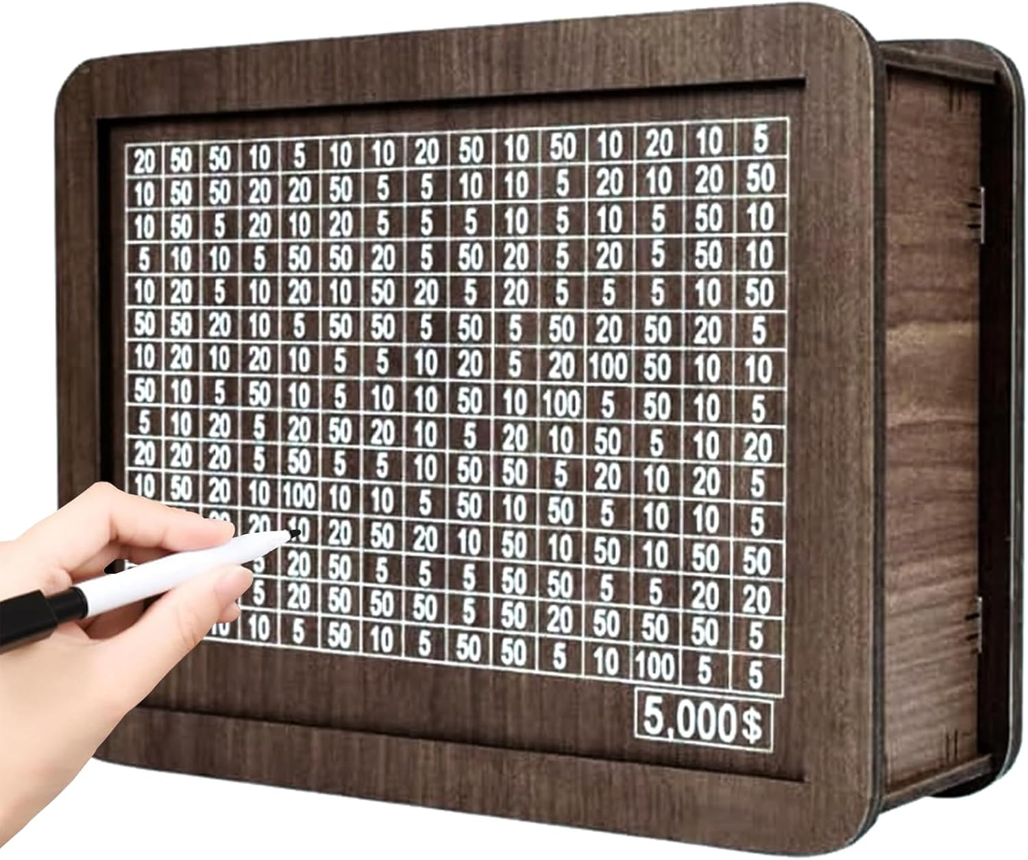 Amazon.com: Cash Vault Wooden Savings Box,Piggy Bank for Adults Kids,3D ...