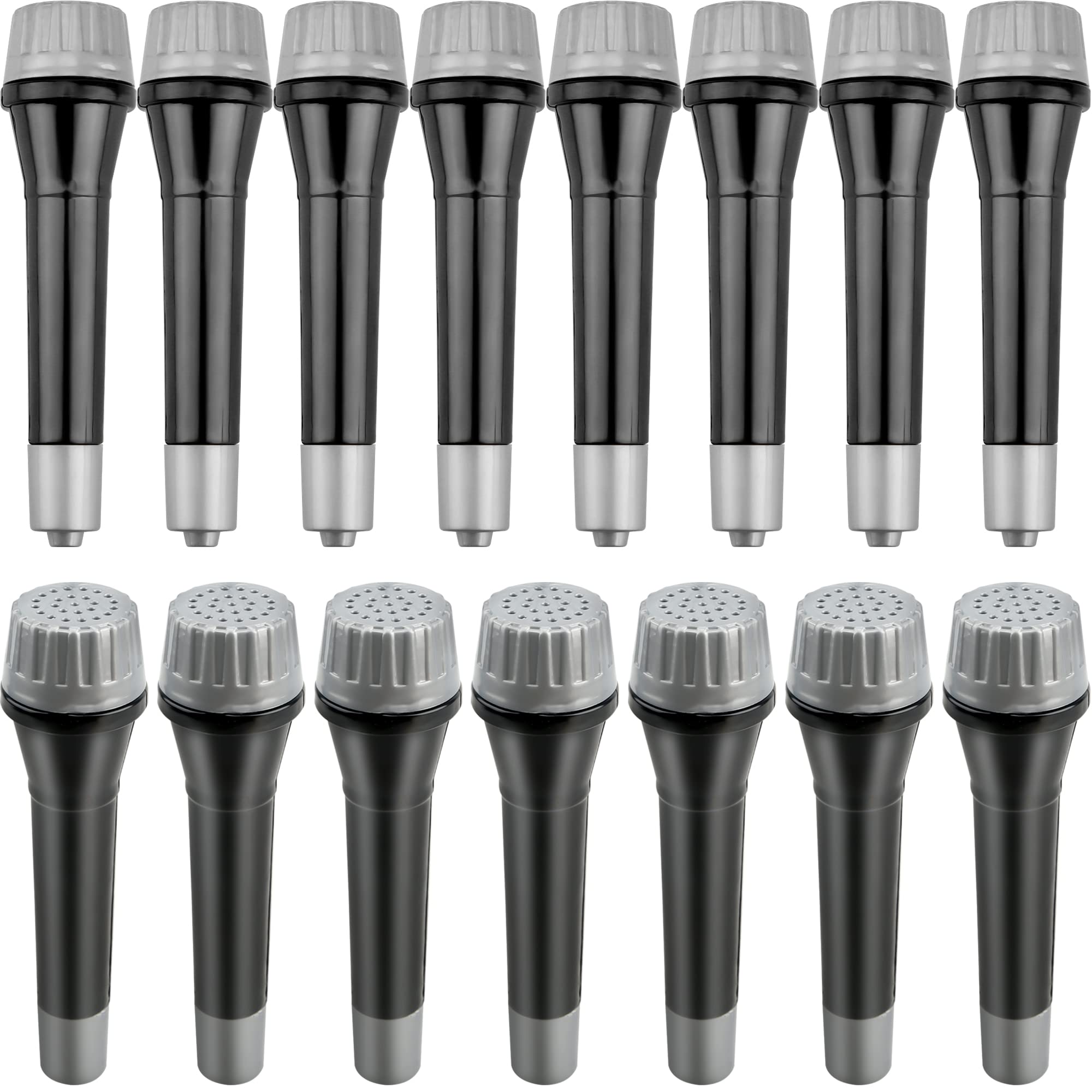 Snapklik.com : Haconba 20 Pack Microphone Toy Plastic Stage Fake Mic ...