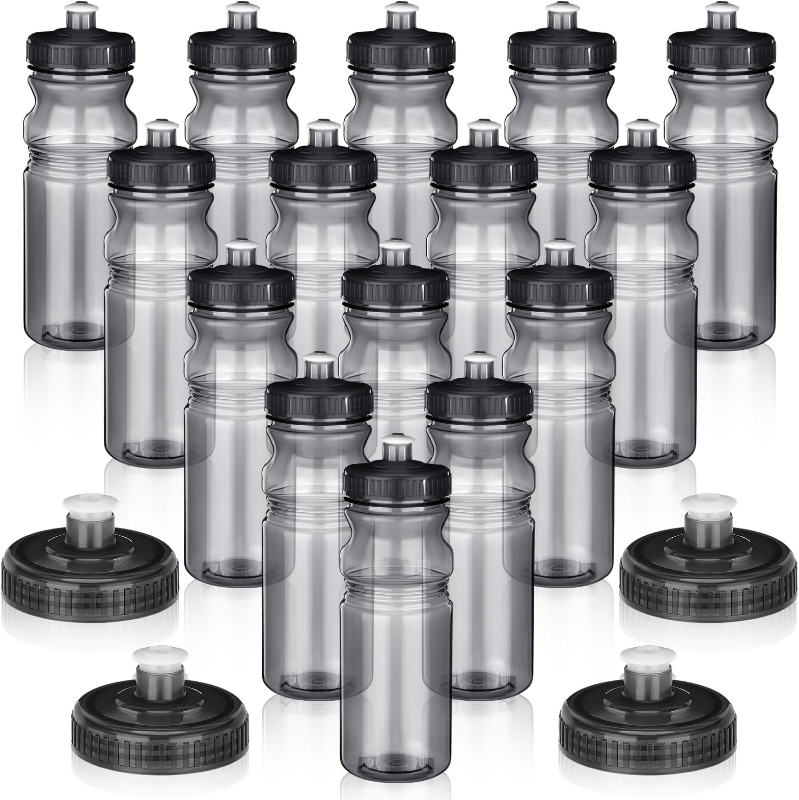 Amazon.com: Dandat 15 Pcs Water Bottle Bulk for Kids Sports Water ...