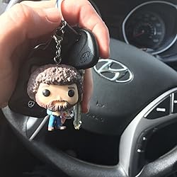 Amazon.com: Funko POP! Keychain: TV Bob Ross Collectible Figure ...