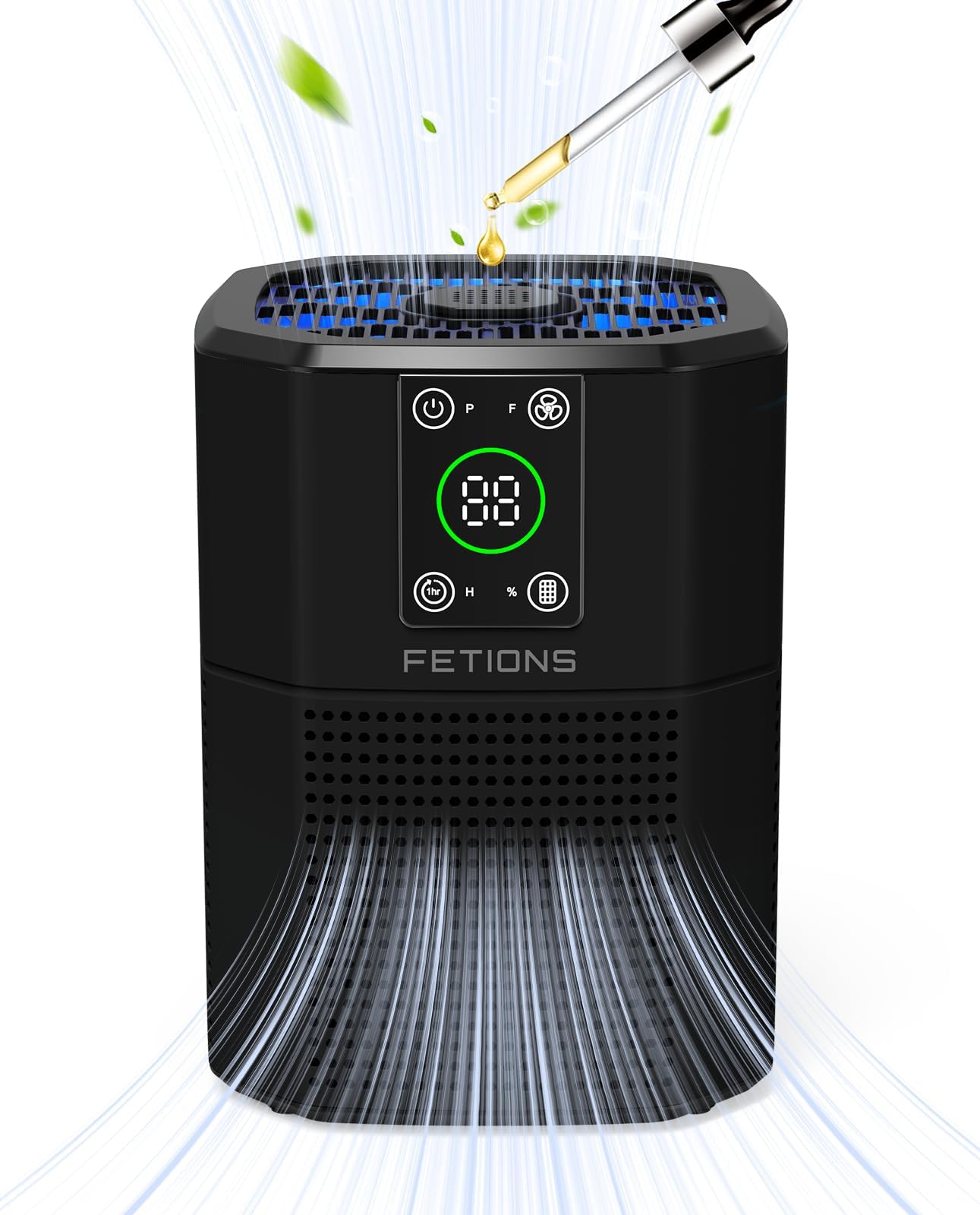 Amazon.com: Air Purifier for Home Bedroom Pets, FETIONS Air Cleaner ...